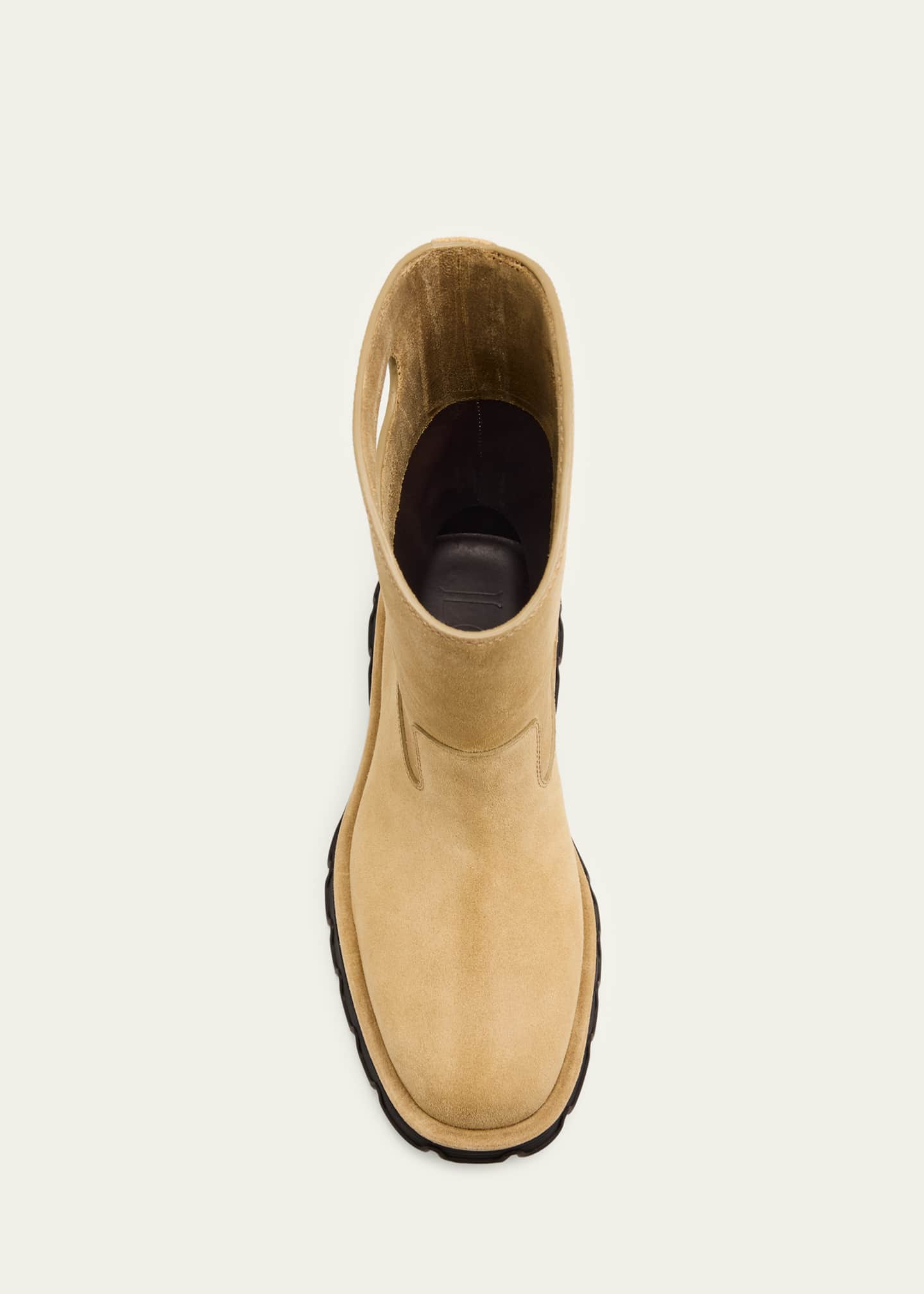 Loewe Men's Bobby Leather Calf-High Boots with Cut-Out Handles ...