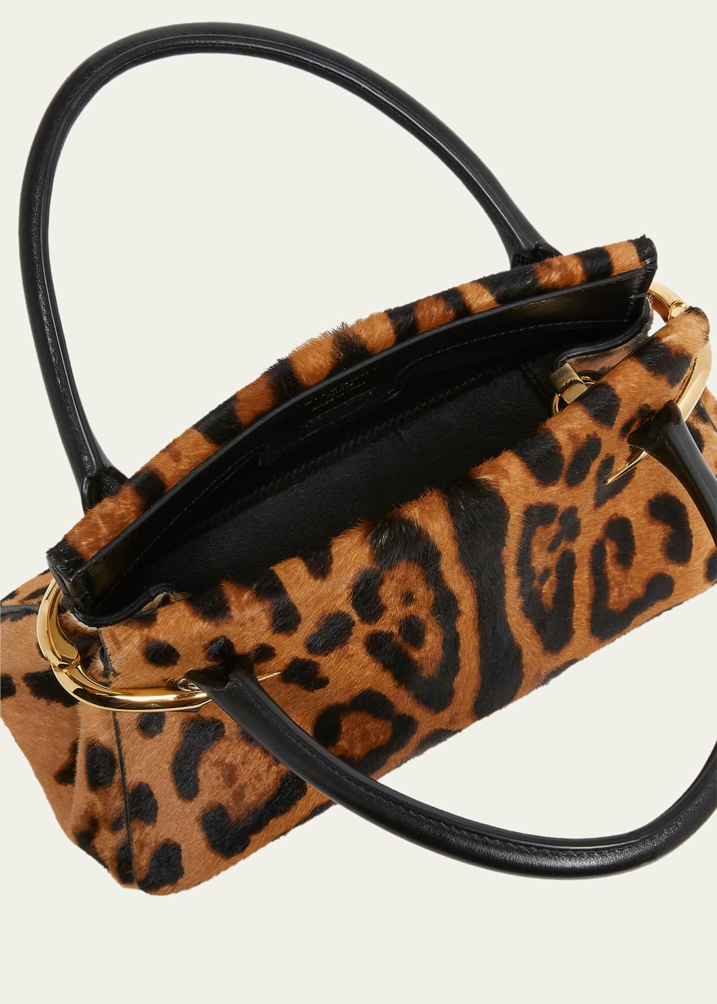 Givenchy Mini Pinch Leopard Pony-Effect Top-Handle Bag - Bergdorf Goodman