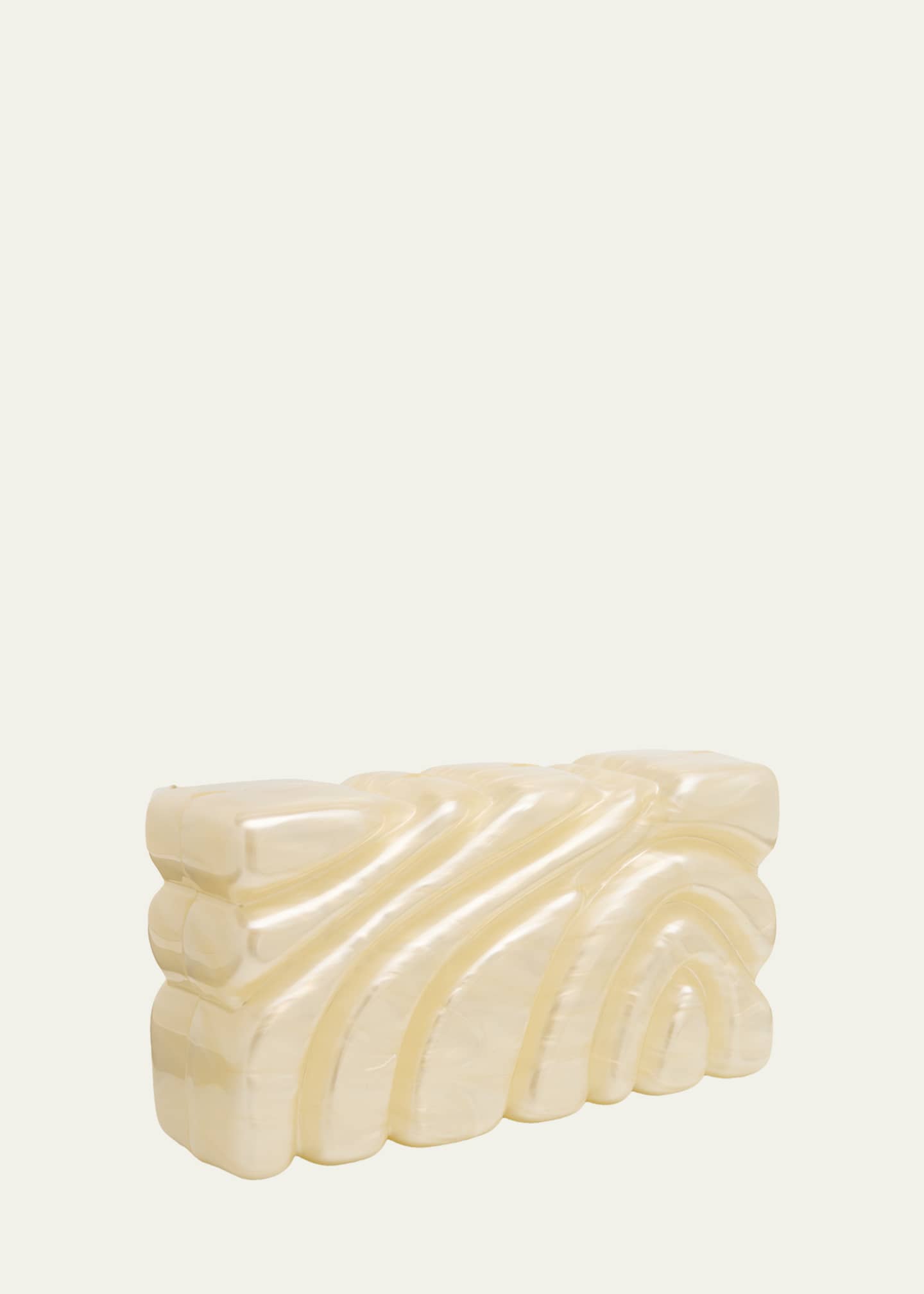 Cult Gaia Aura Sculptural Marbled Acrylic Clutch Bag - Bergdorf Goodman