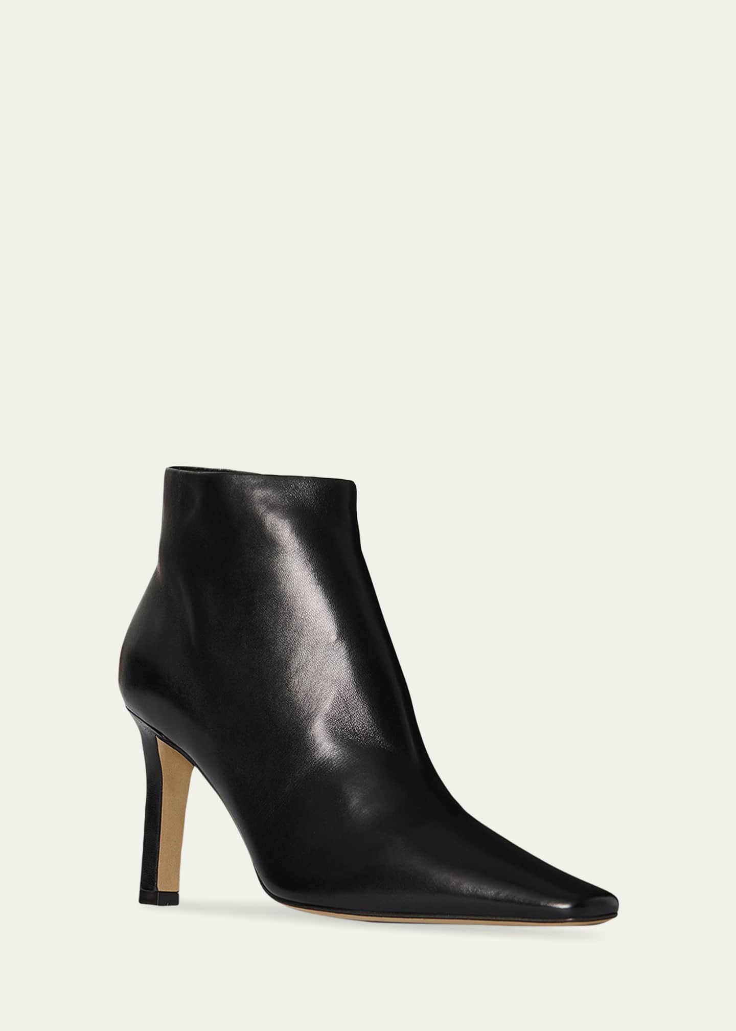 THE ROW 80mm Carla Leather Ankle Booties - Bergdorf Goodman