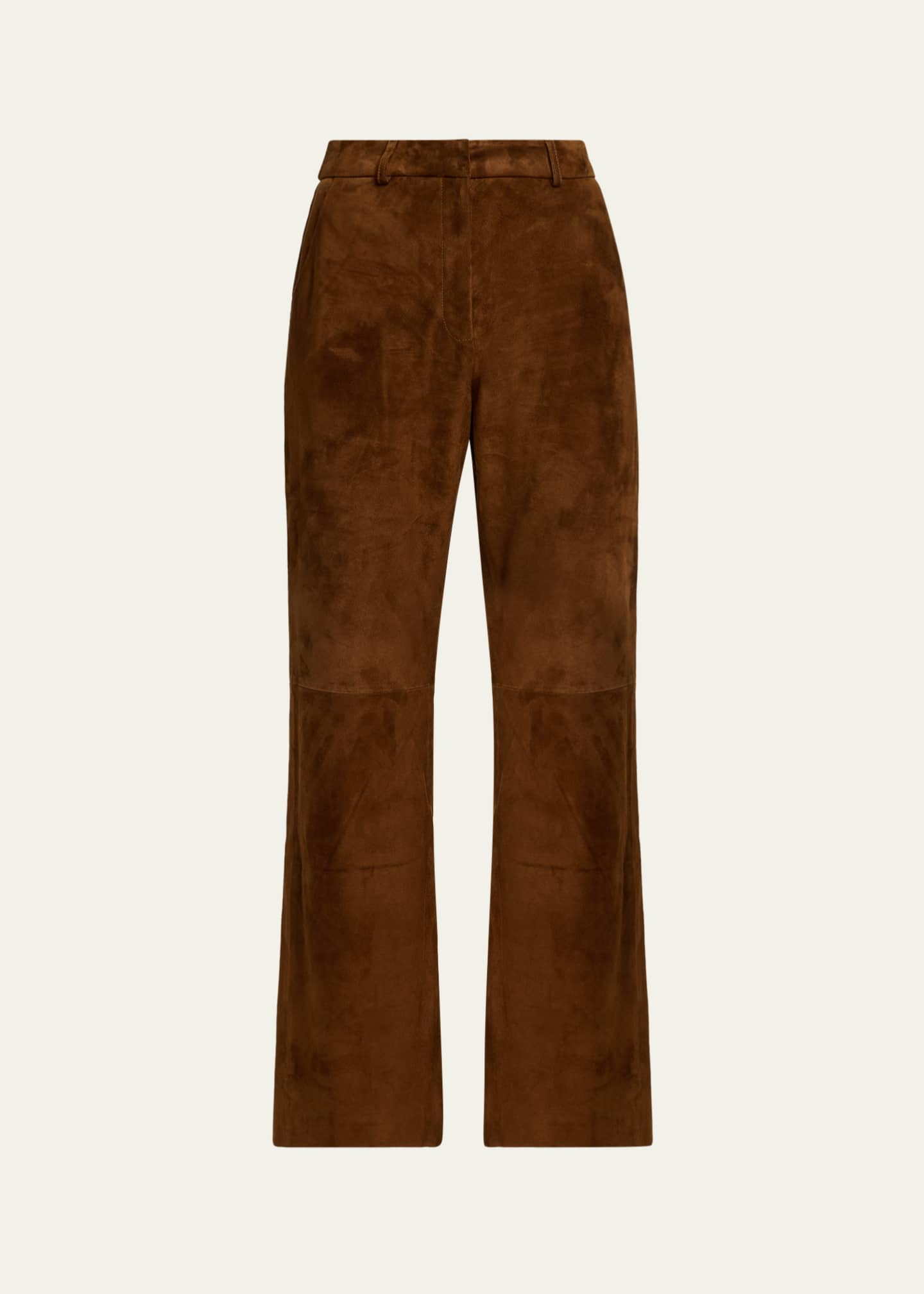 AEXAE Suede Straight-Leg Pants - Bergdorf Goodman