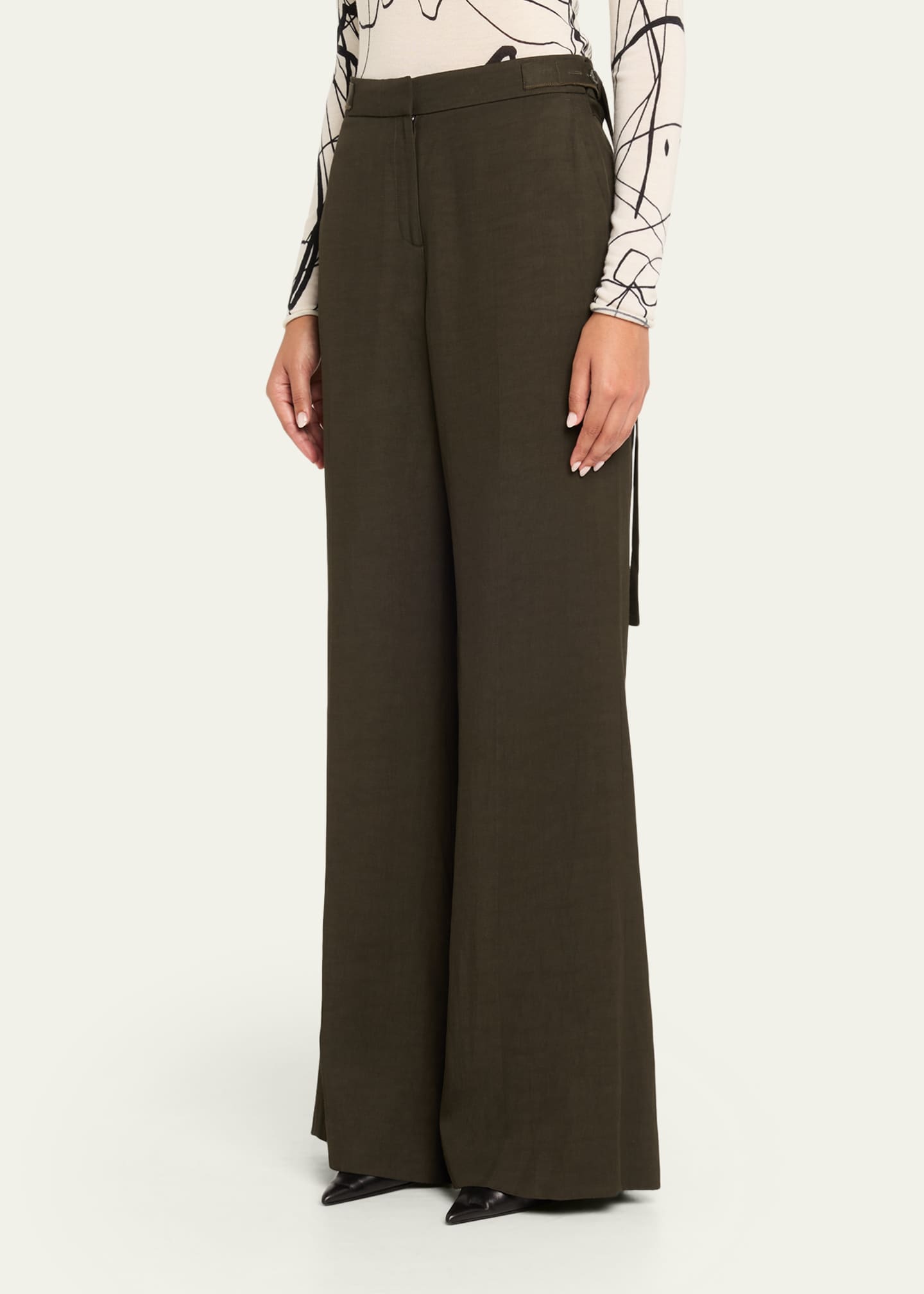 Jason Wu Collection Soft Suiting Flare-Leg Pants - Bergdorf Goodman