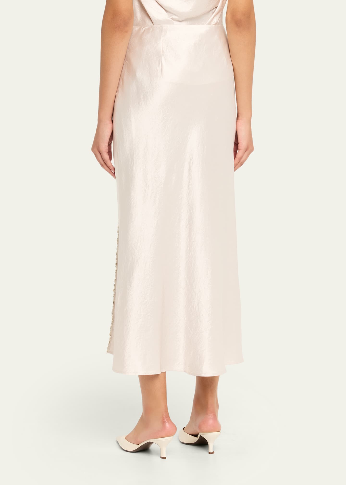 Jason Wu Collection Crystal-Trim Washed Twill Bias Midi Skirt ...