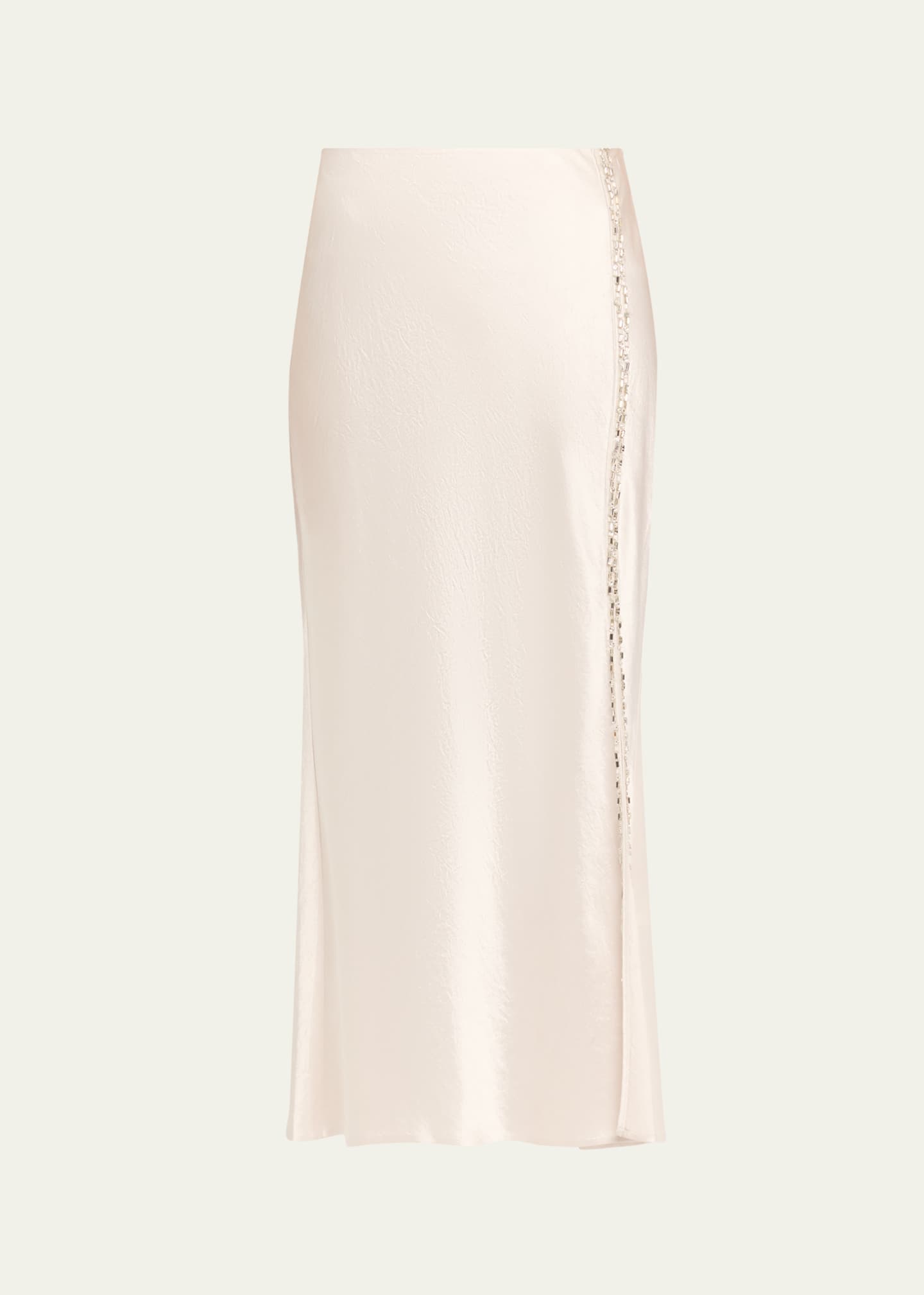 Jason Wu Collection Crystal-Trim Washed Twill Bias Midi Skirt ...