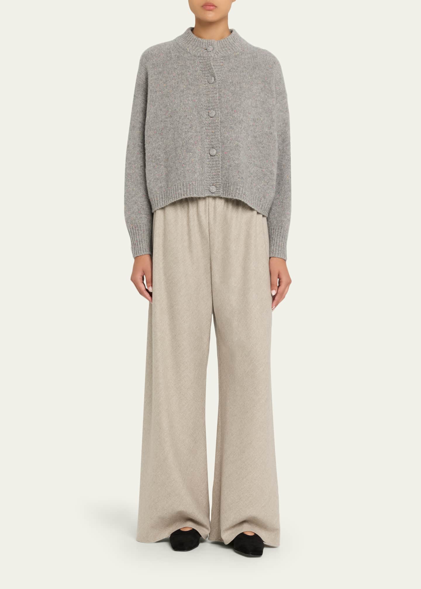 FRAME The Cashmere Fleck Cardigan - Bergdorf Goodman