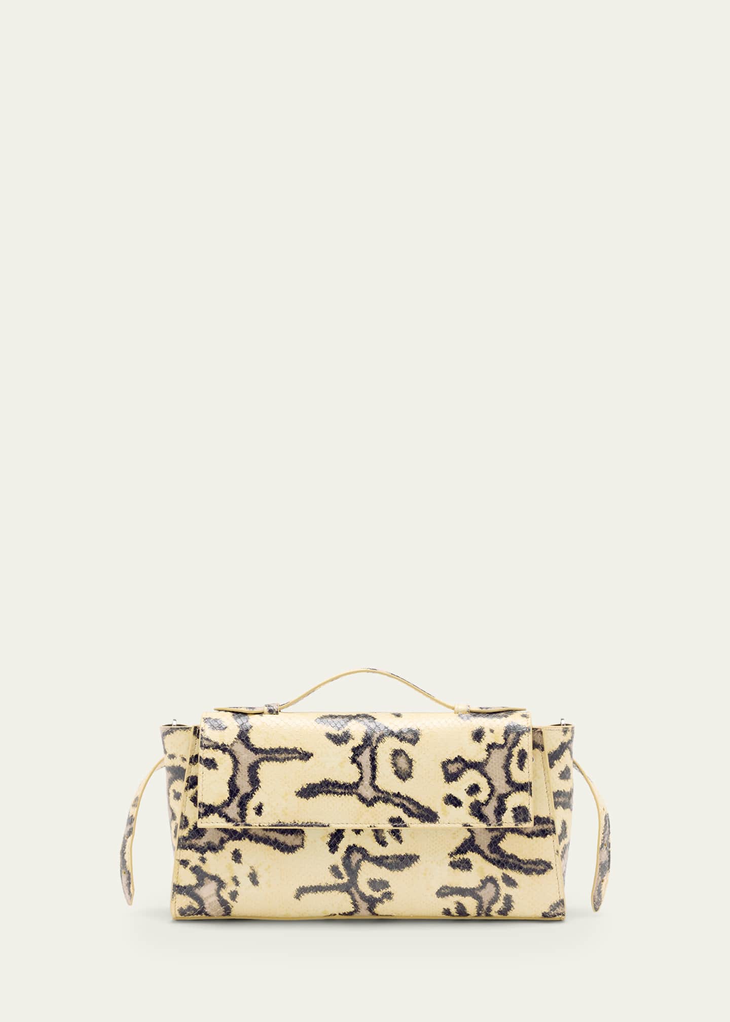 Proenza Schouler Tate Python-Print Leather Clutch Bag - Bergdorf Goodman