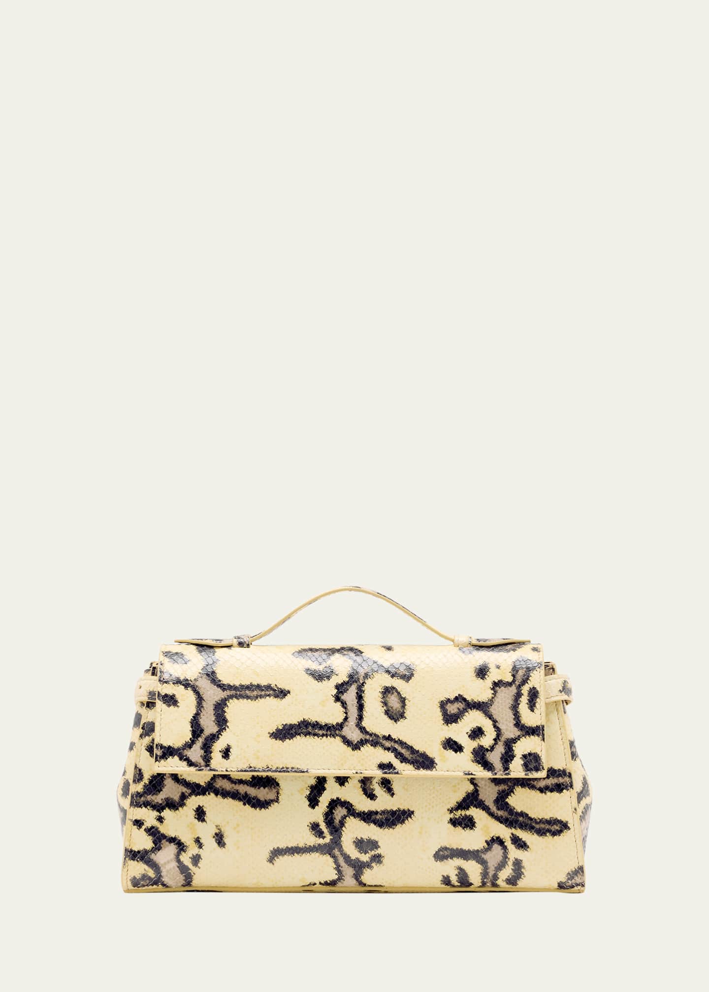 Proenza Schouler Tate Python-Print Leather Clutch Bag - Bergdorf Goodman