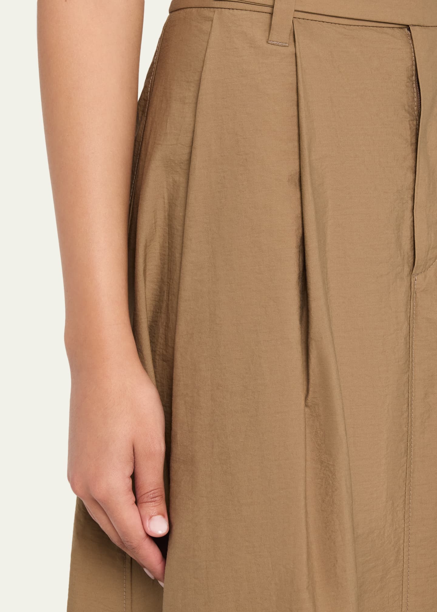 Brunello Cucinelli Techno Cotton Poplin A-Line Midi Skirt - Bergdorf ...