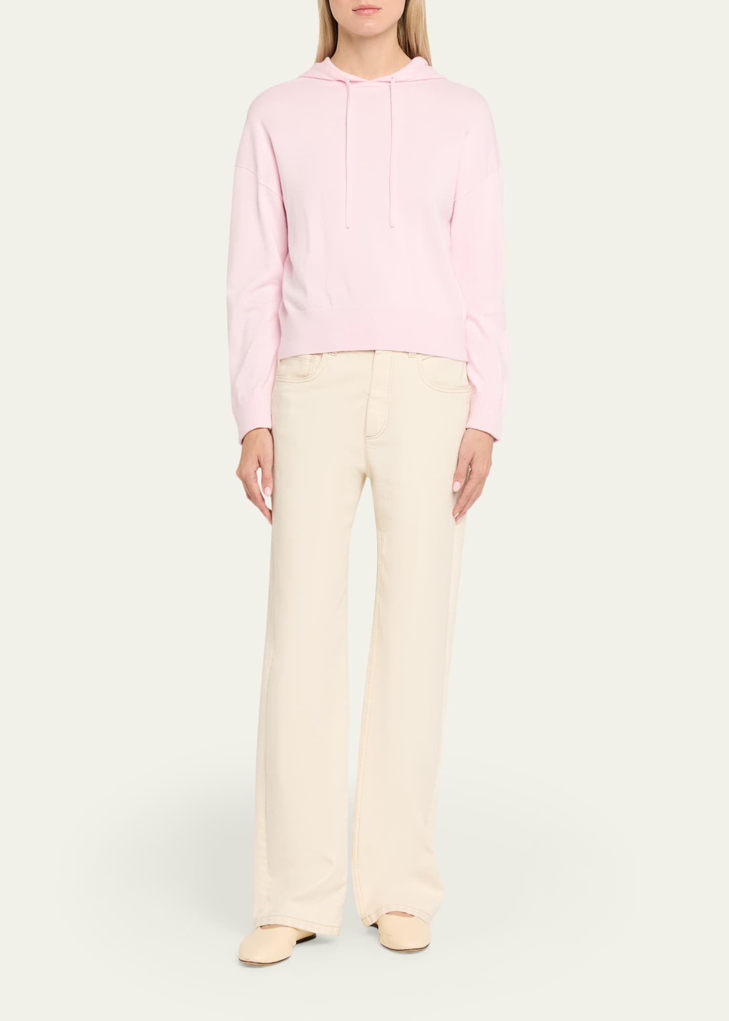 SIMKHAI Cashmere-Cotton Hoodie - Bergdorf Goodman