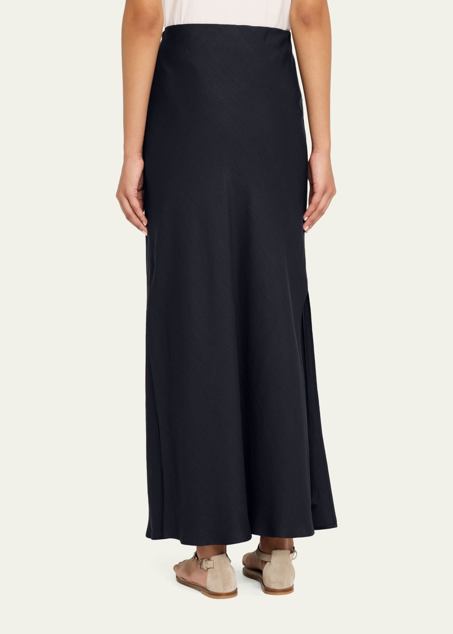 Brunello Cucinelli Stretch Linen Pull-On Maxi Skirt - Bergdorf Goodman