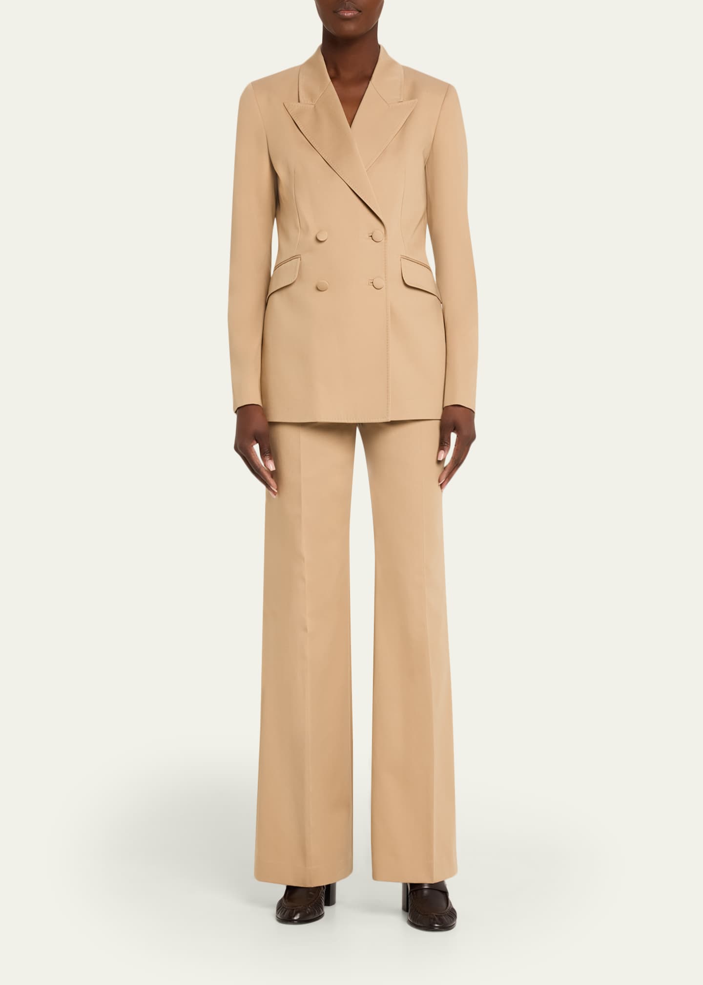 Gabriela Hearst Vesta Cotton Twill Flare Pants - Bergdorf Goodman