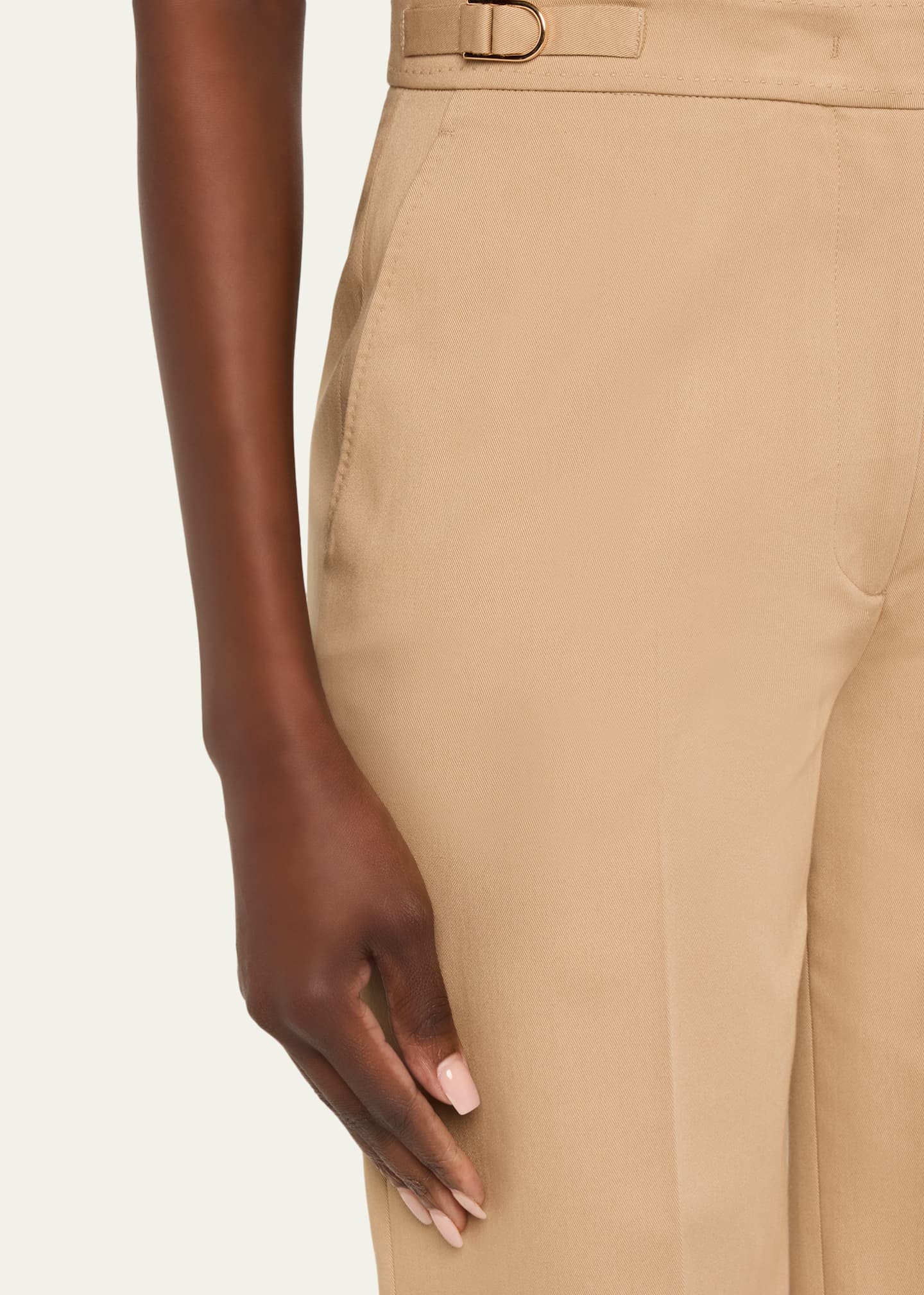 Gabriela Hearst Vesta Cotton Twill Flare Pants - Bergdorf Goodman