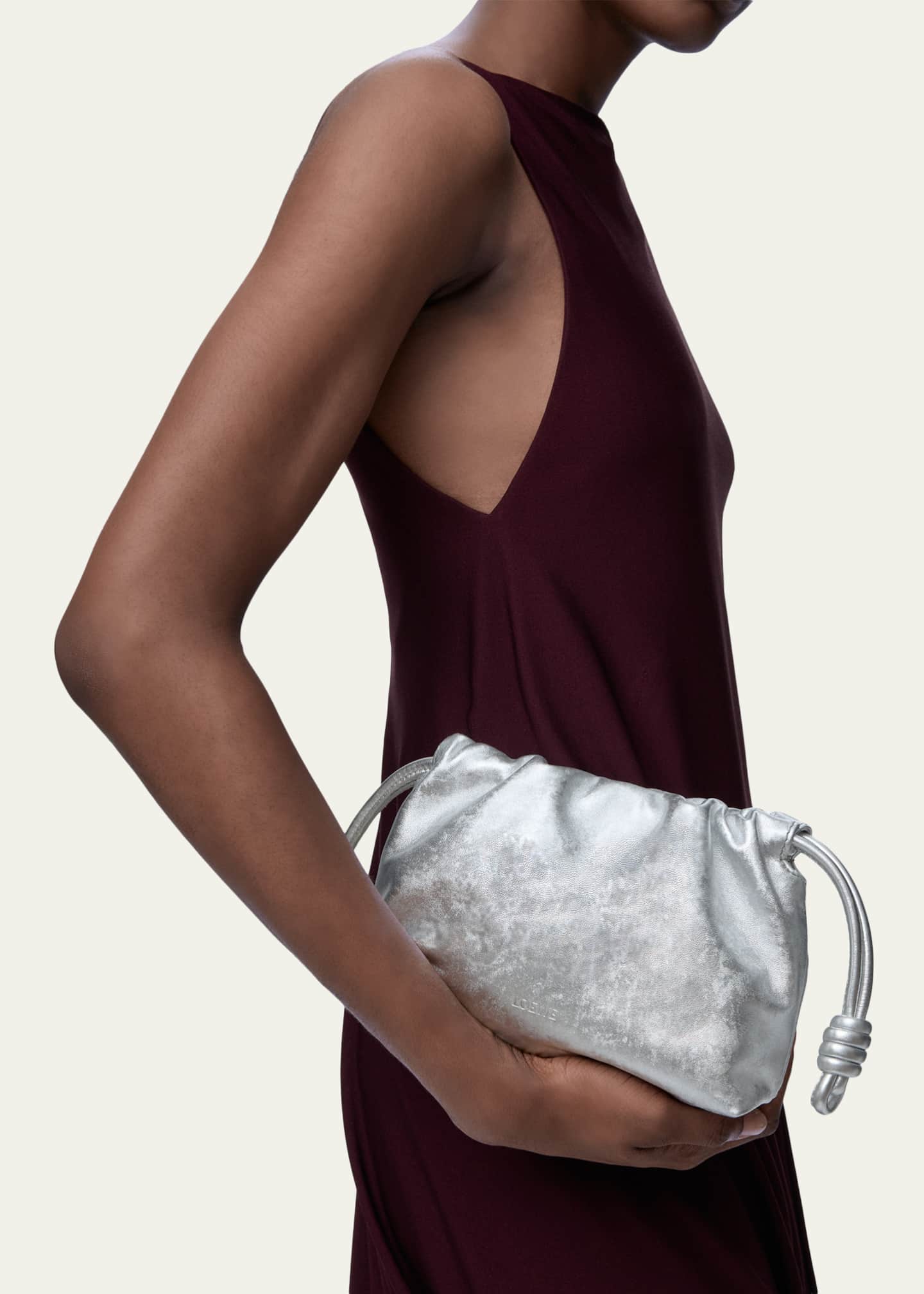 Loewe Flamenco Clutch Bag in Moire-Print Leather - Bergdorf Goodman