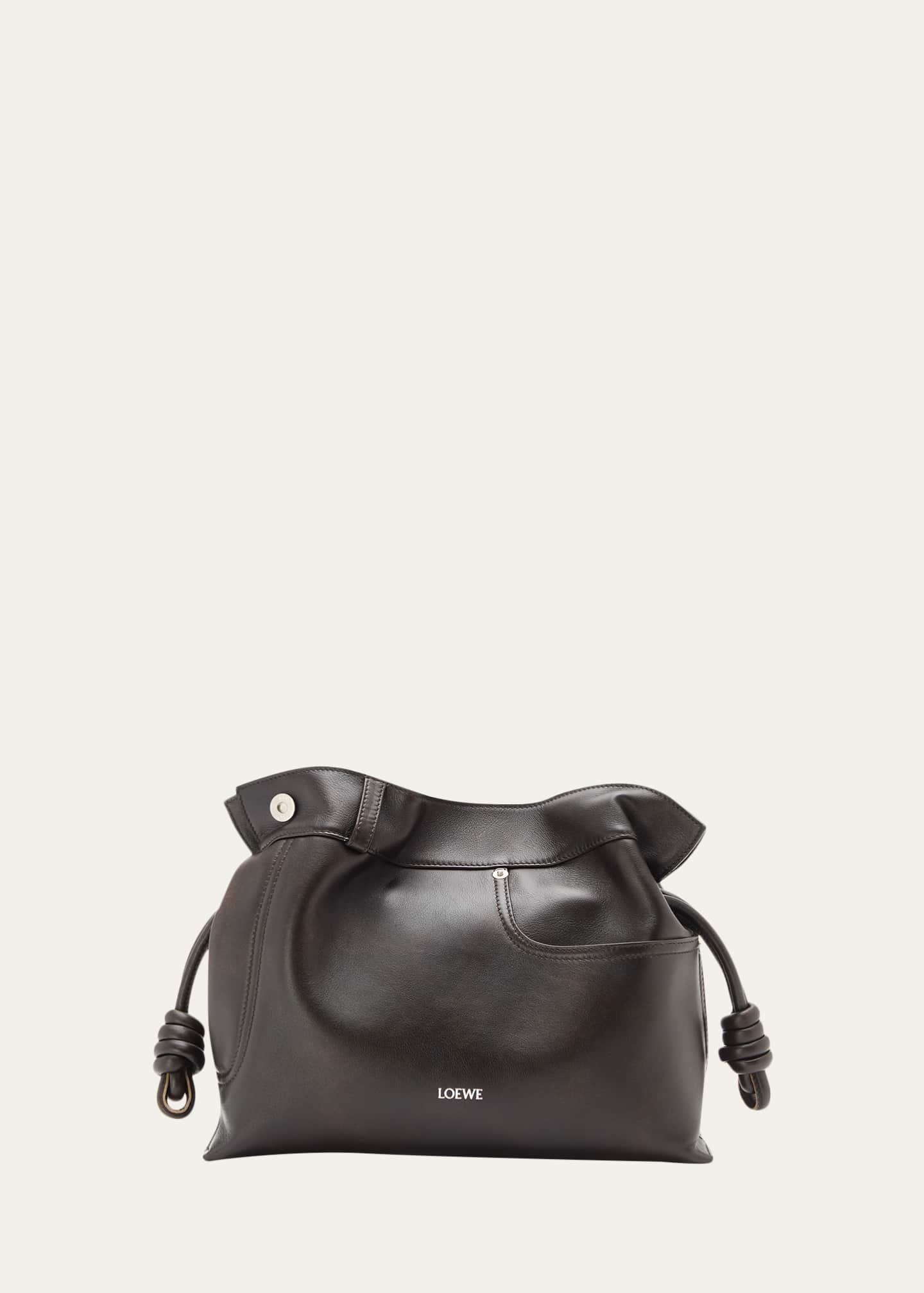 Loewe Flamenco Panta Clutch Bag in Leather - Bergdorf Goodman