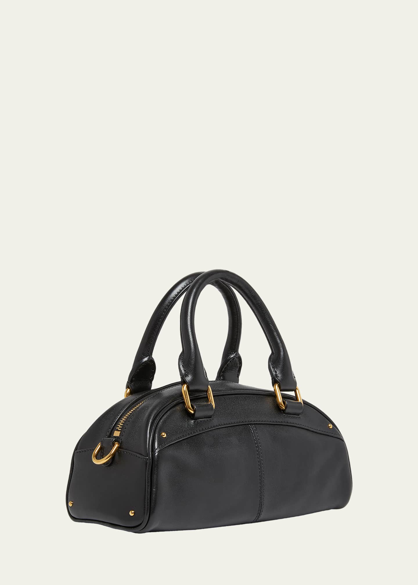 Chloe Small Bowling Top-Handle Bag in Leather - Bergdorf Goodman