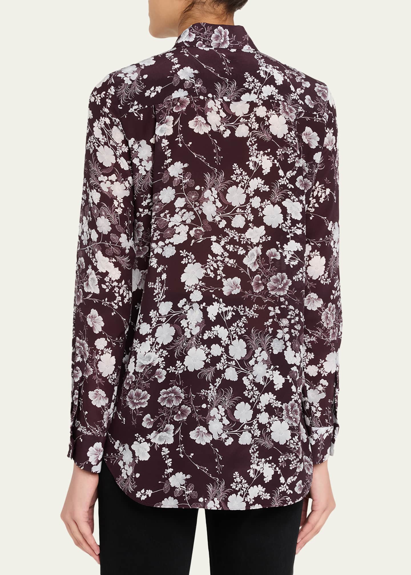 Adam Lippes Mathias Floral Silk Button-Down Shirt - Bergdorf Goodman