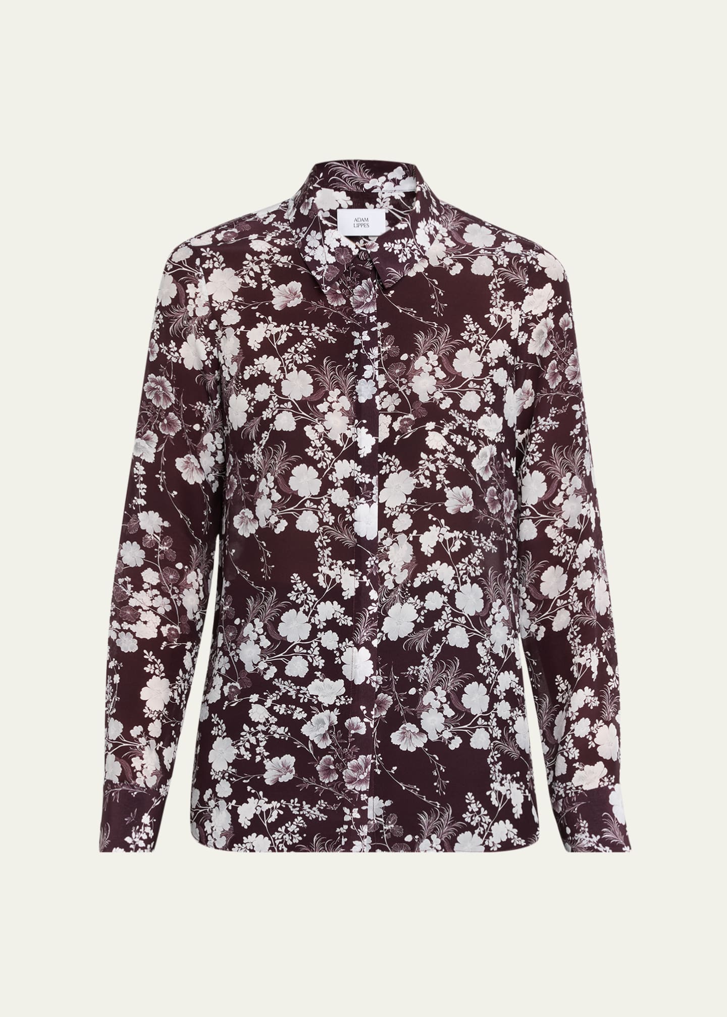 Adam Lippes Mathias Floral Silk Button-Down Shirt - Bergdorf Goodman