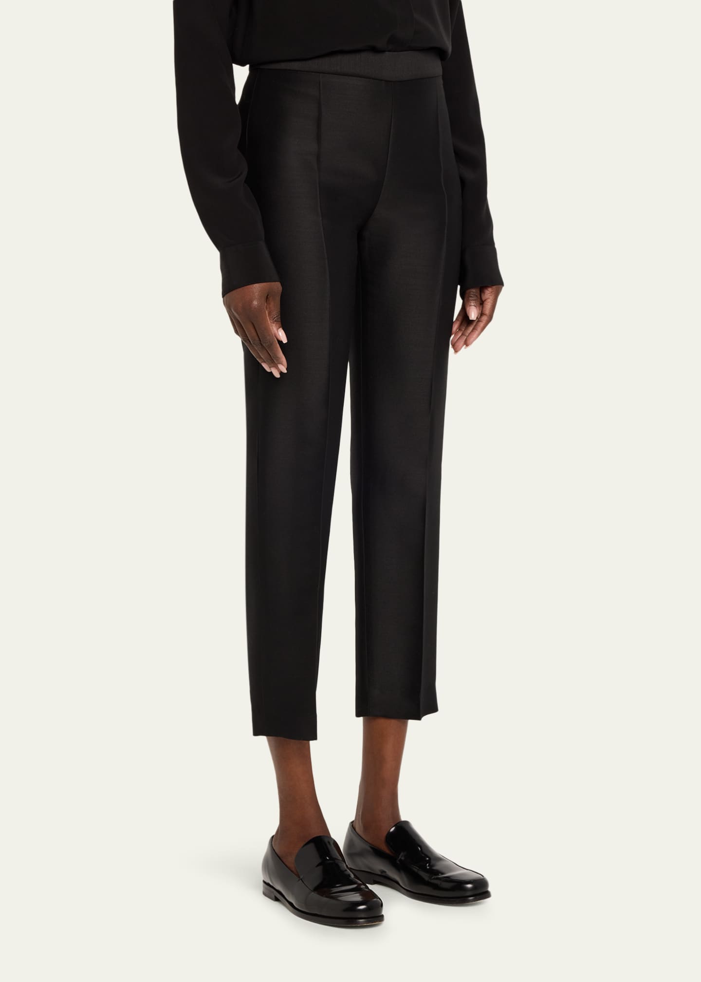 Adam Lippes Mika Cropped Straight-Leg Pants - Bergdorf Goodman