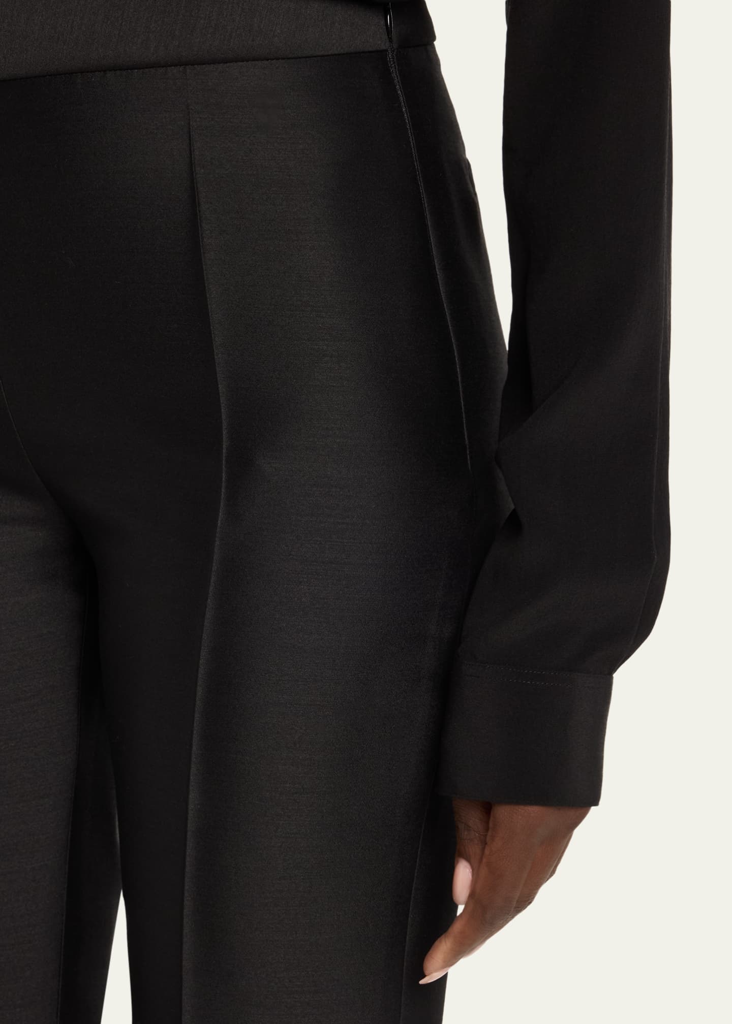 Adam Lippes Mika Cropped Straight-Leg Pants - Bergdorf Goodman