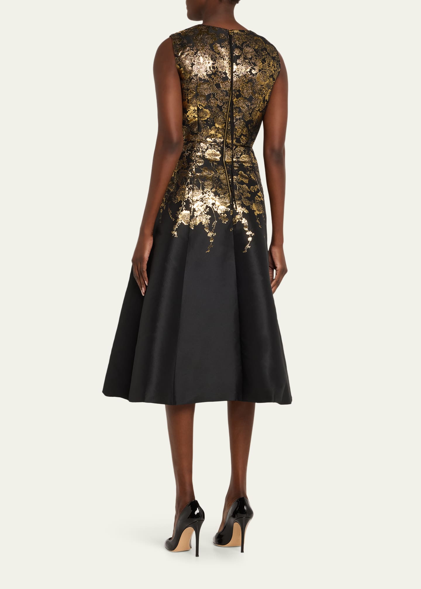 Adam Lippes Eloise Floral Brocade Sleeveless Fit & Flare Dress ...