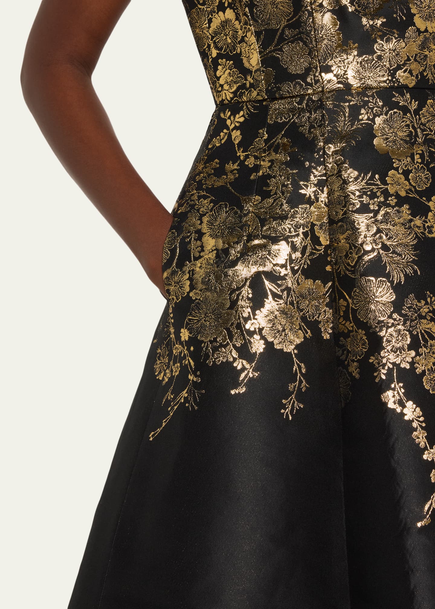 Adam Lippes Eloise Floral Brocade Sleeveless Fit & Flare Dress ...