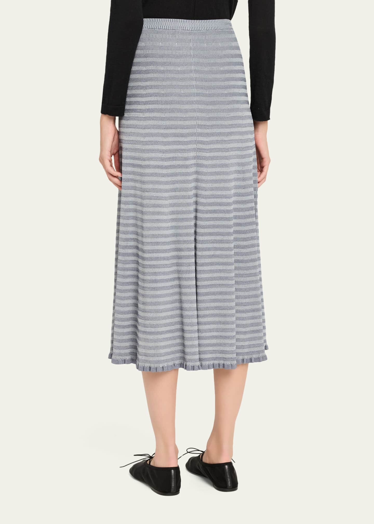 Proenza Schouler White Label Stina Geometric Knit Midi Skirt - Bergdorf ...