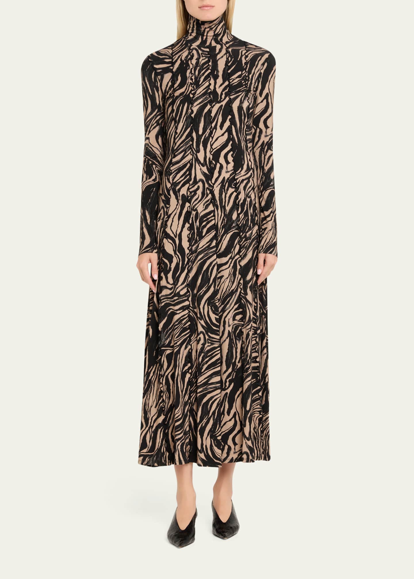 Proenza Schouler White Label Mabel Jersey Turtleneck Dress - Bergdorf ...