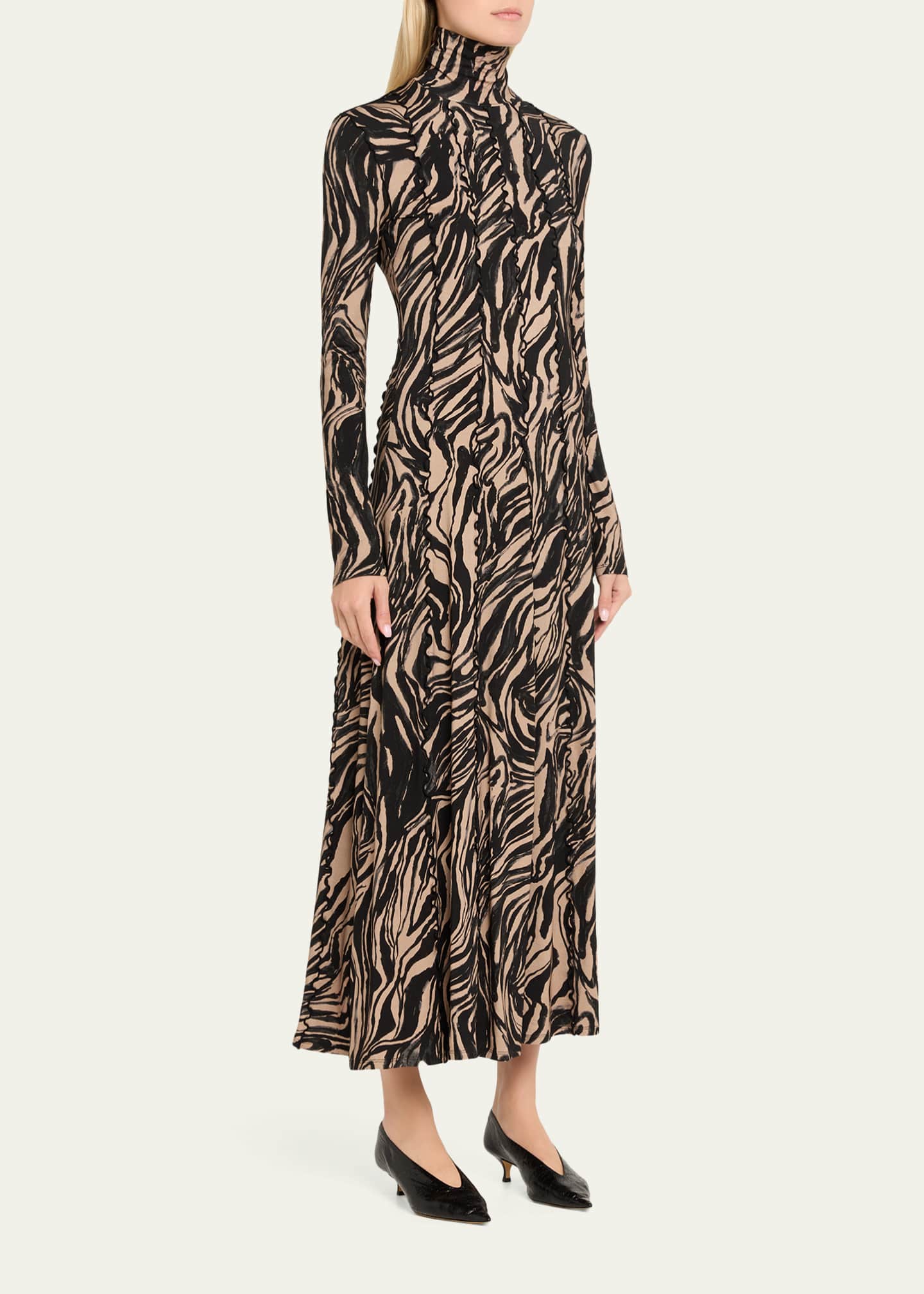 Proenza Schouler White Label Mabel Jersey Turtleneck Dress - Bergdorf ...