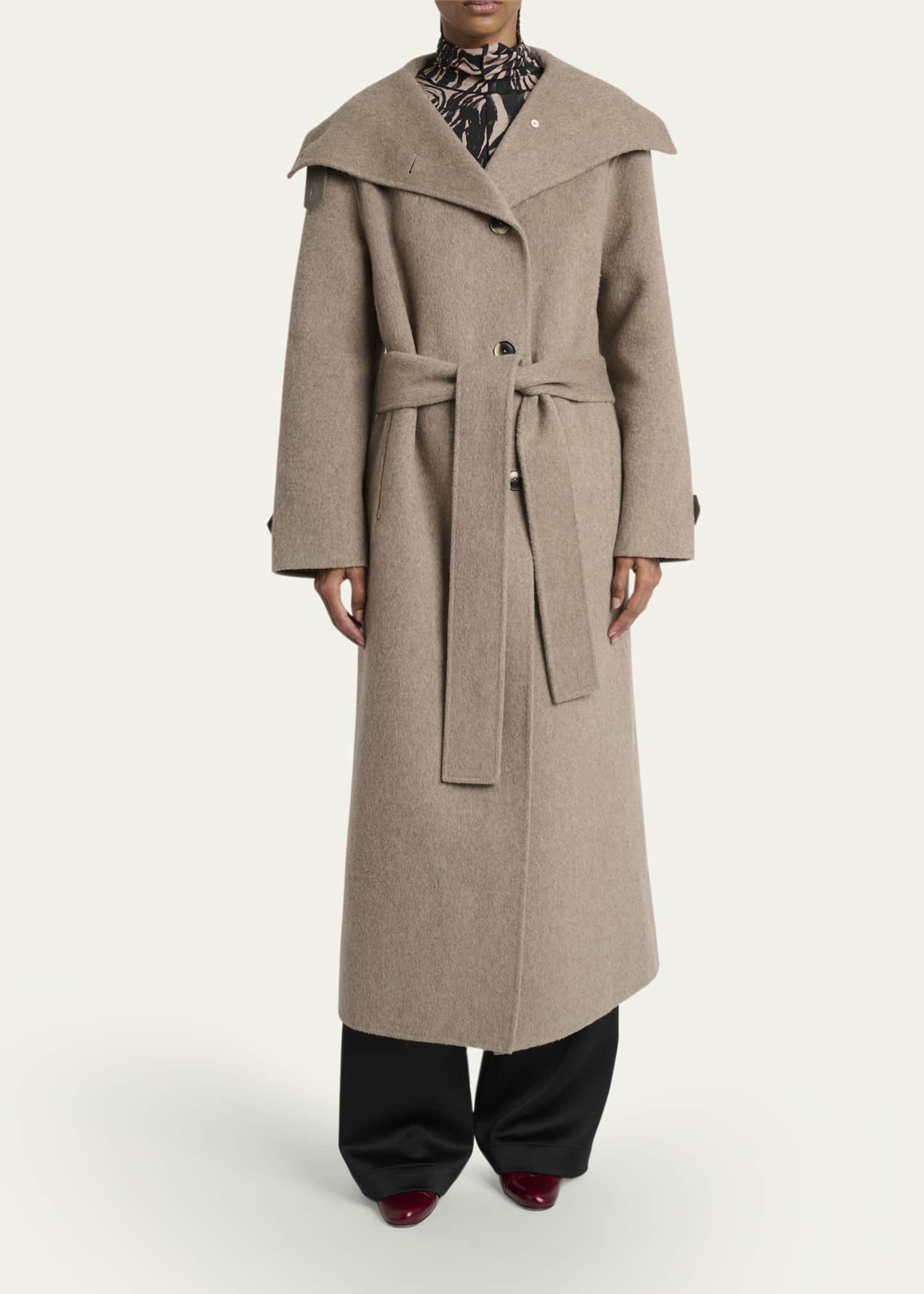 Proenza Schouler White Label Corey Splittable Wool Maxi Coat - Bergdorf ...