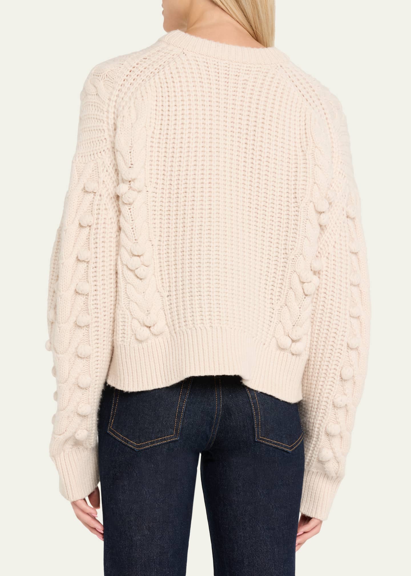 Ulla Johnson Indra Cashmere-Wool Cable-Knit Sweater - Bergdorf Goodman