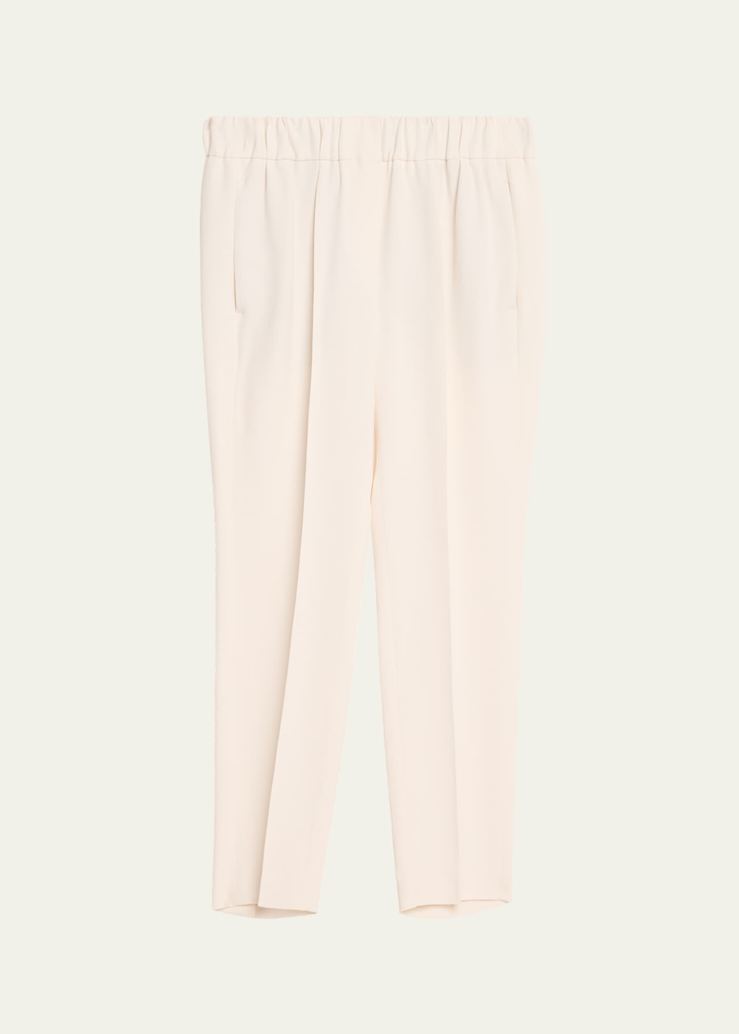 Brunello Cucinelli Crepe Cady Slim-Leg Ankle Pull-On Pants - Bergdorf ...