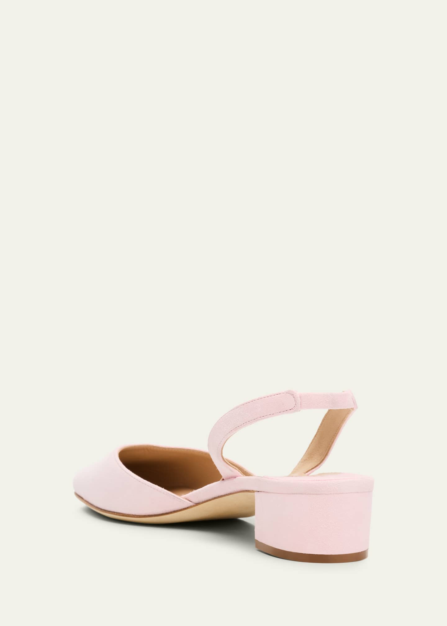 Manolo Blahnik 30mm Aspro Suede Slingback Pumps - Bergdorf Goodman