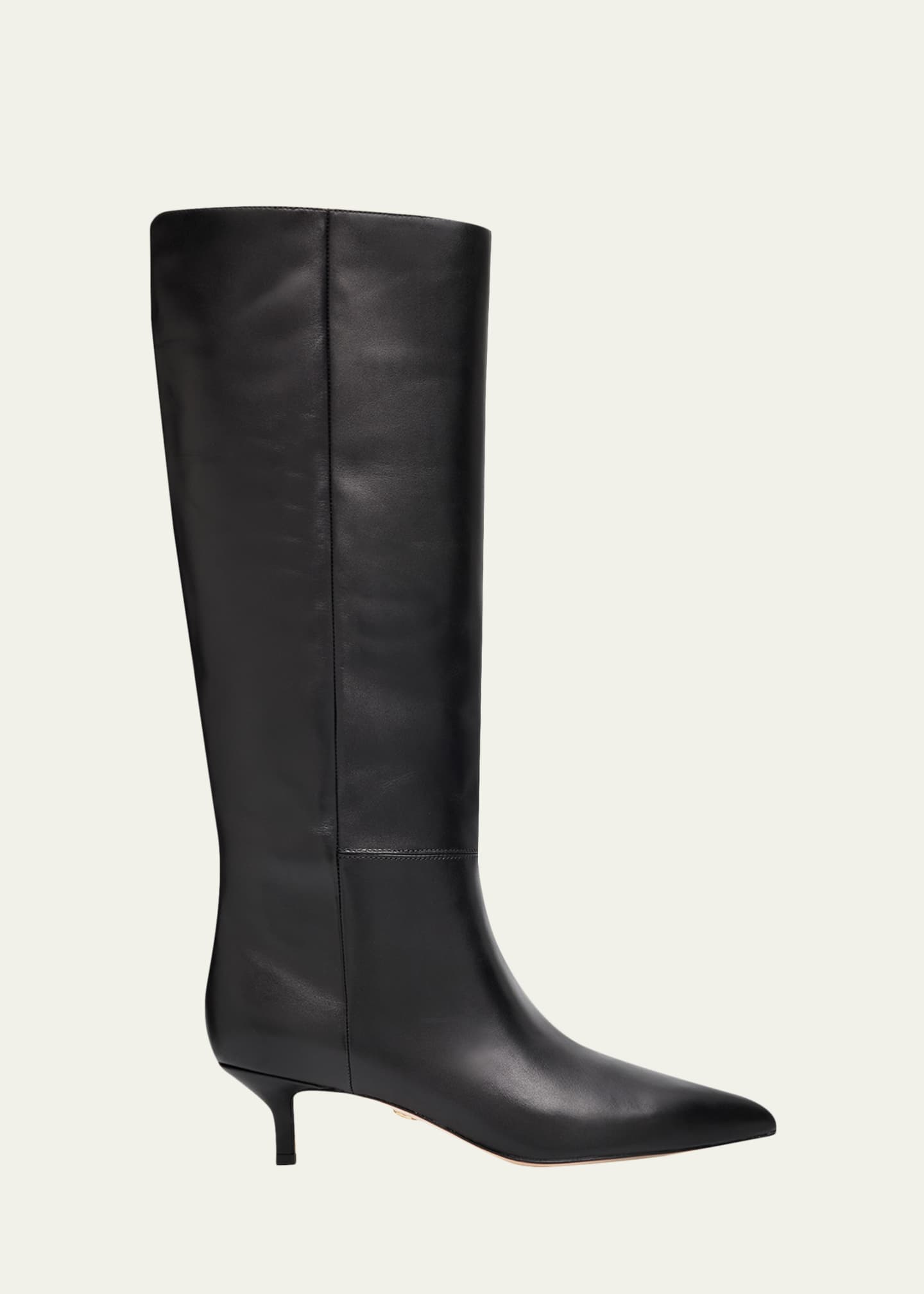 Veronica Beard 45mm Lisa Leather Knee-High Boots - Bergdorf Goodman