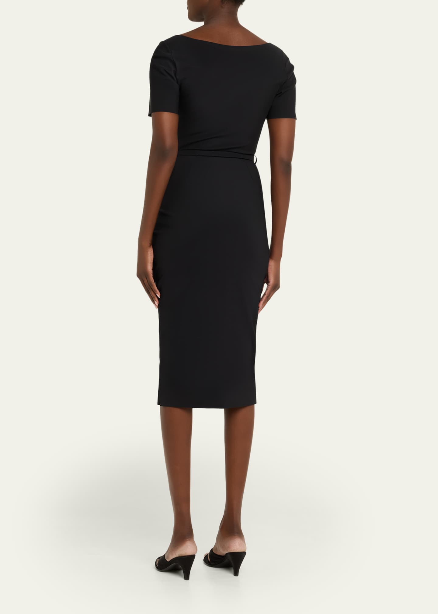 Chiara Boni La Petite Robe Bahir Bodycon Floral Applique Midi Dress ...