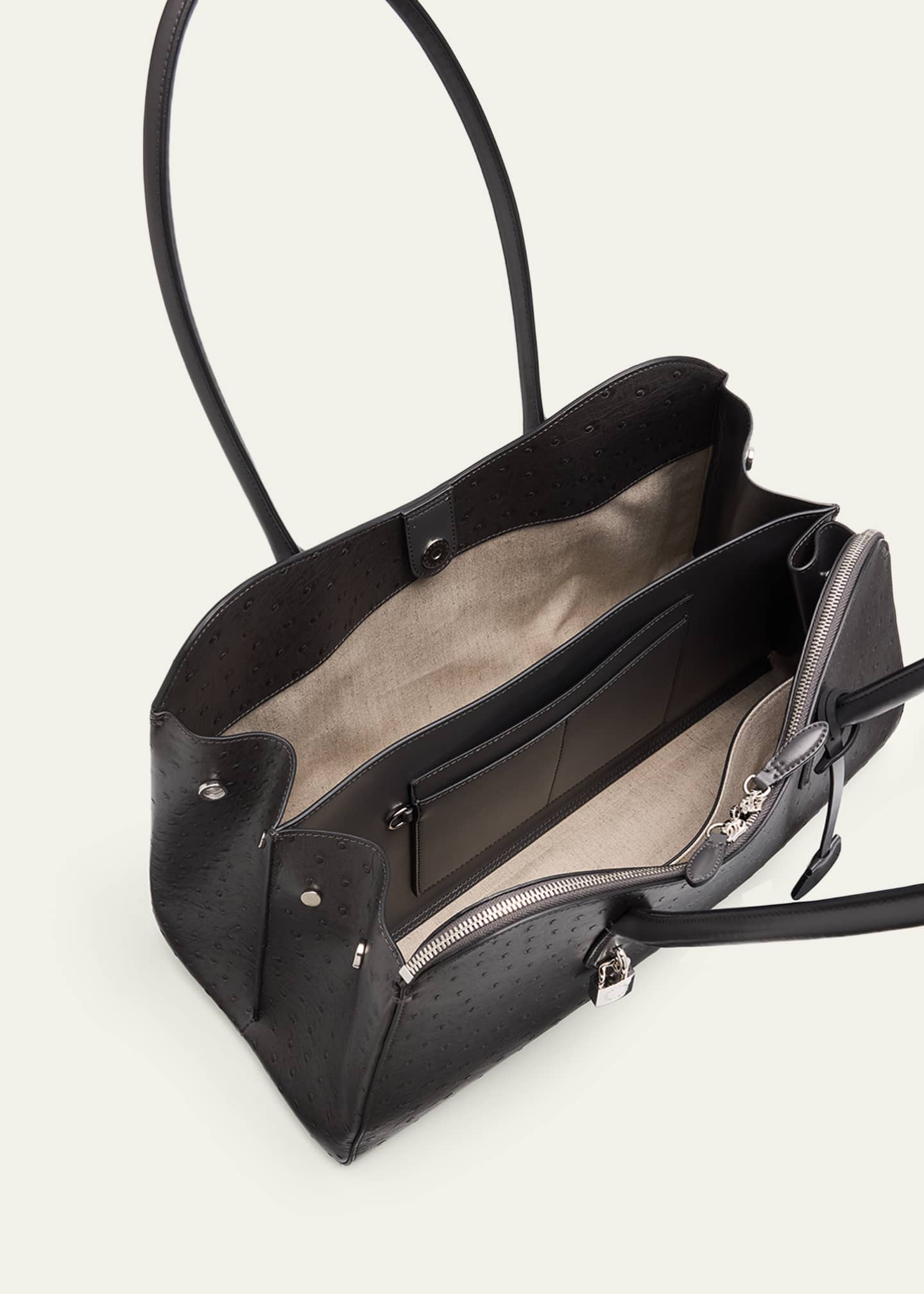 Stella McCartney Ryder Vegan Ostrich Leather Shoulder Bag - Bergdorf ...