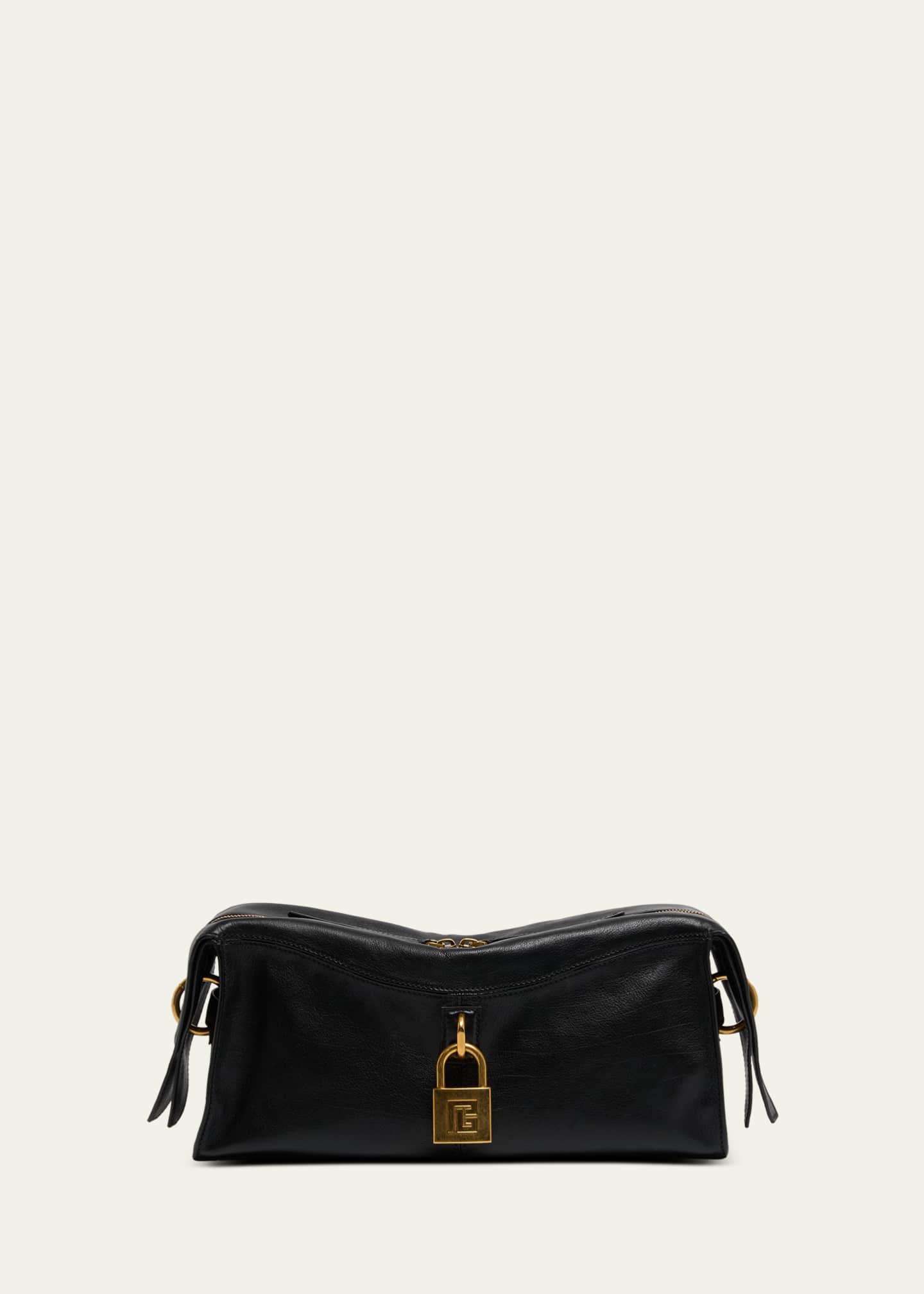 Balmain Pulse Padlock Crossbody Bag in Leather - Bergdorf Goodman