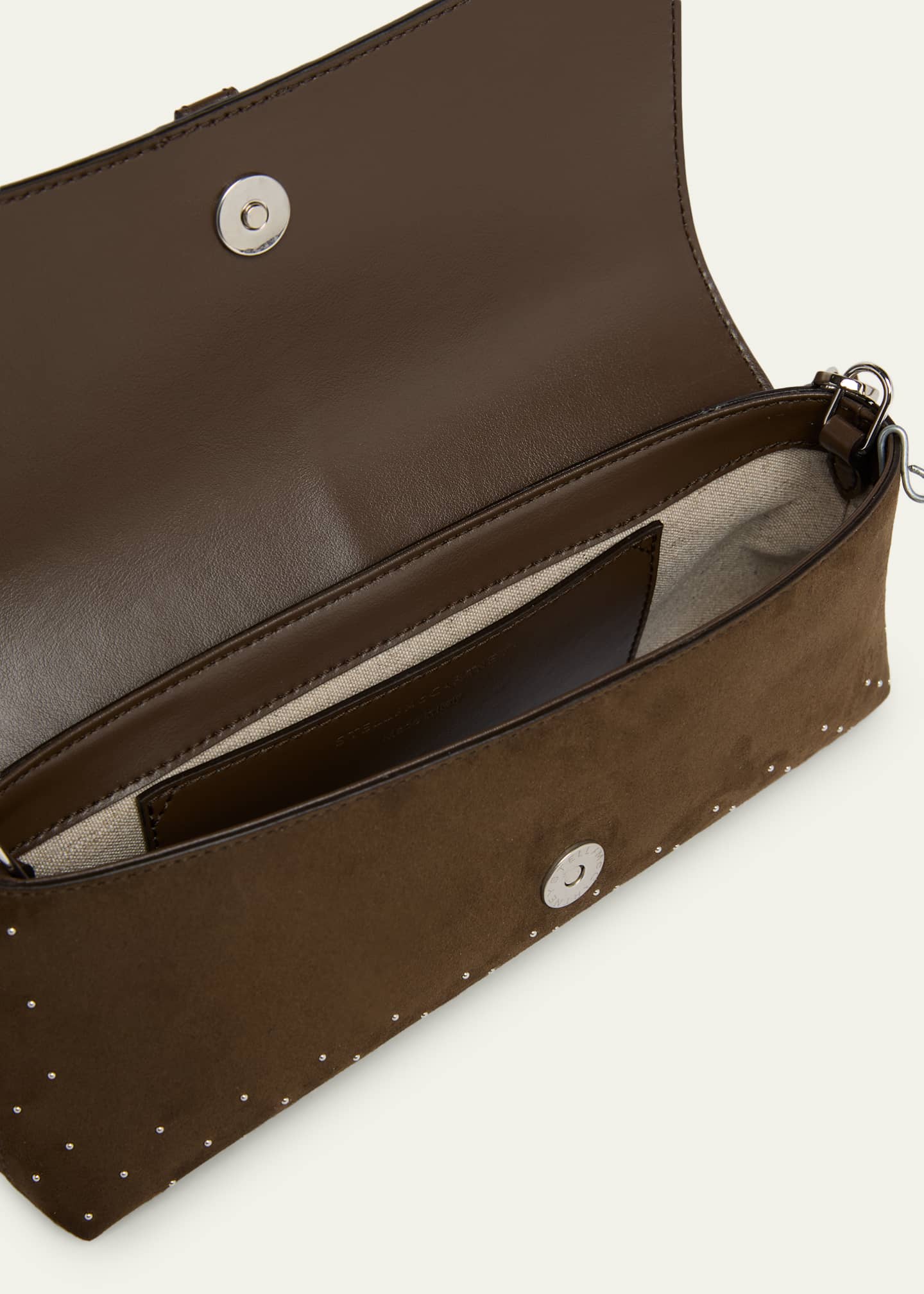 Stella McCartney Ryder Faux Suede Pochette Shoulder Bag - Bergdorf Goodman