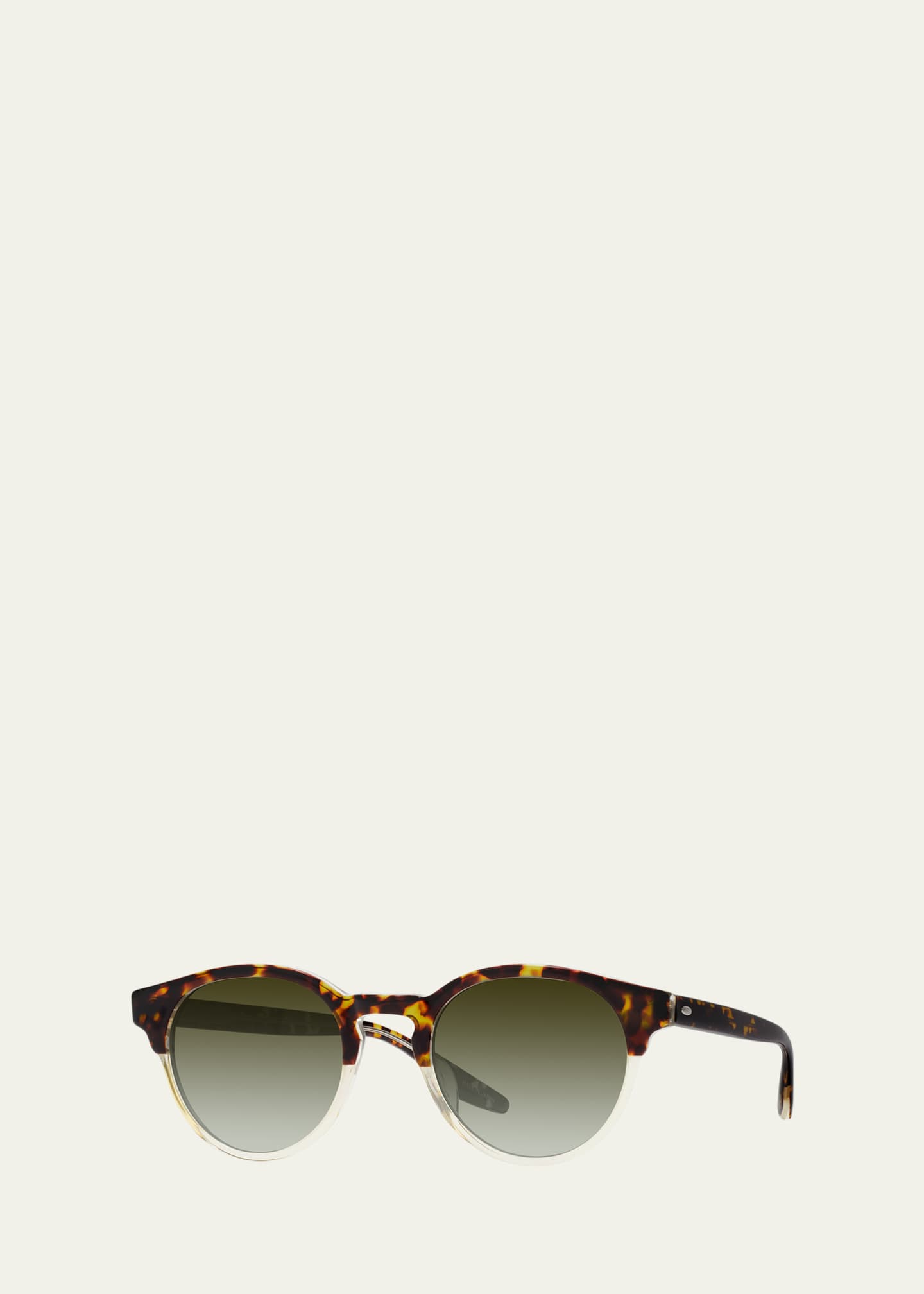Barton Perreira Beckford 49mm Round Acetate Sunglasses - Bergdorf Goodman