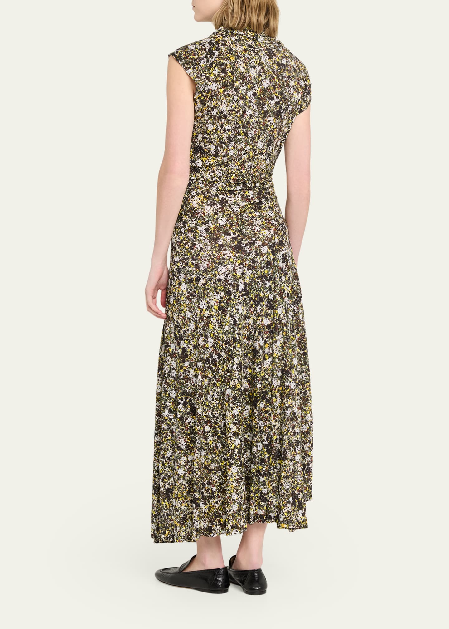 Proenza Schouler Tamara Printed Cowl-Neck Dress - Bergdorf Goodman