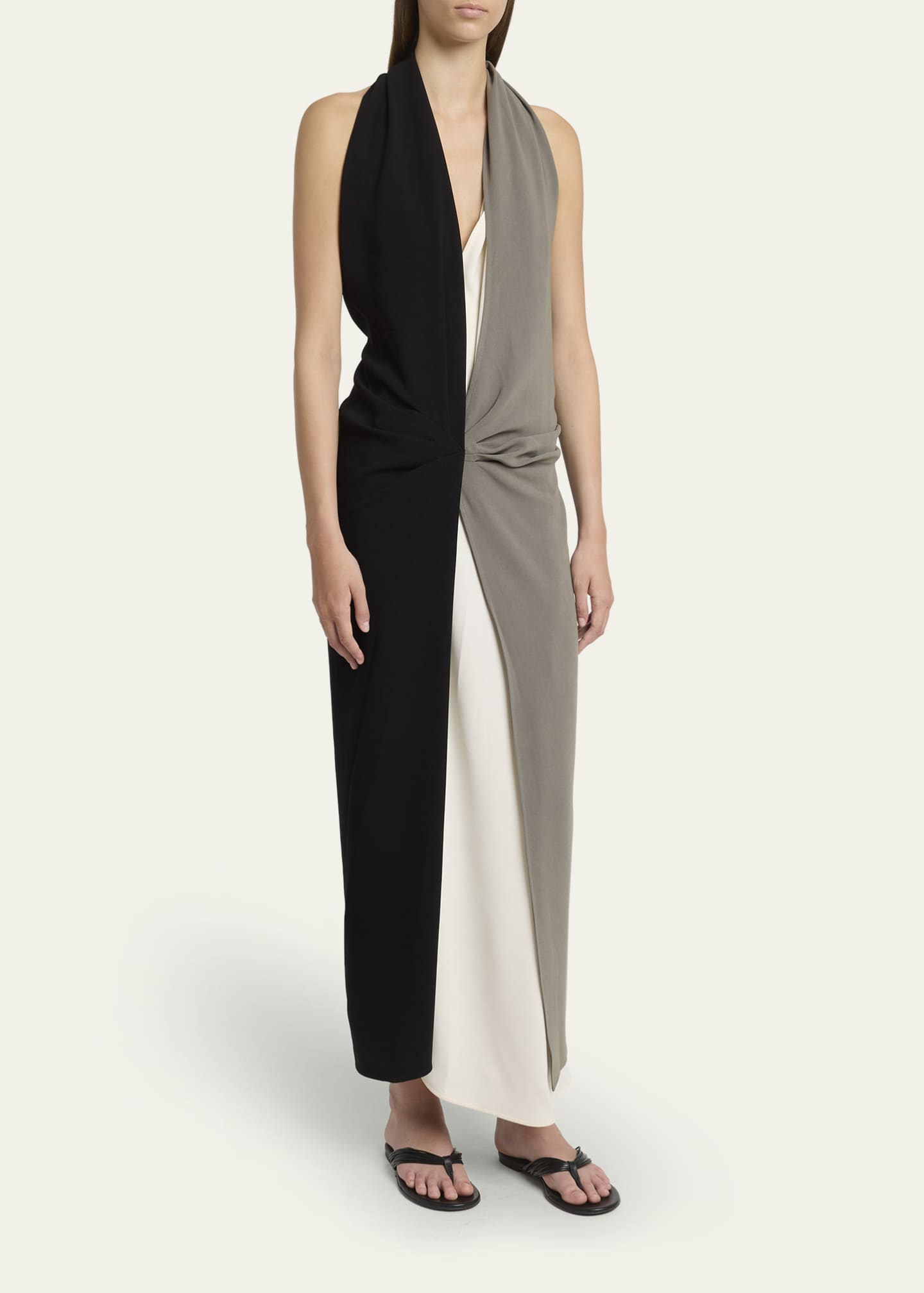 Proenza Schouler Elsa Draped Matte Crepe Dress - Bergdorf Goodman