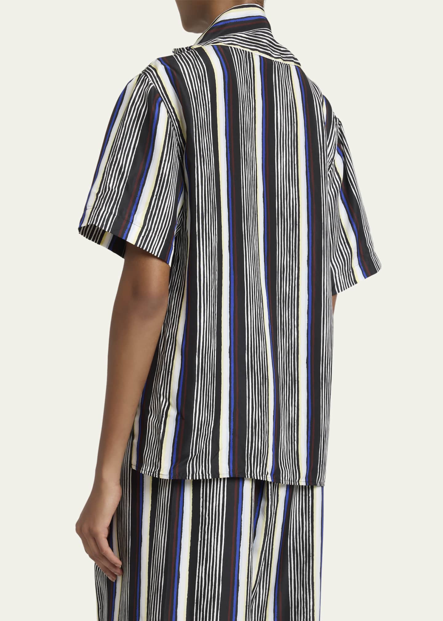 Proenza Schouler Amira Stripe Silk Top - Bergdorf Goodman
