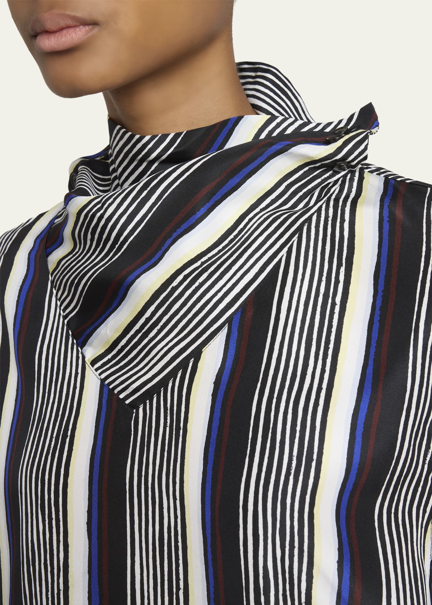 Proenza Schouler Amira Stripe Silk Top - Bergdorf Goodman