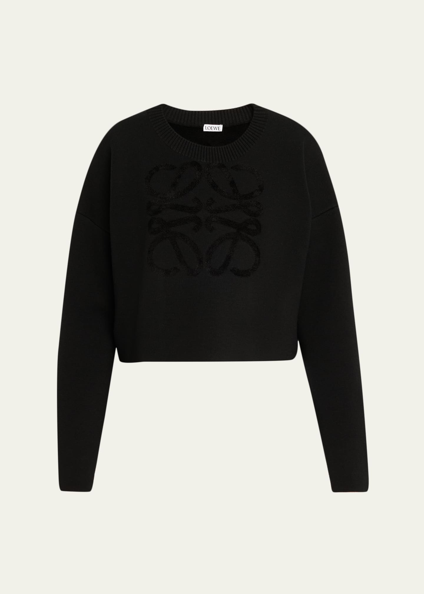 Loewe Anagram Wool-Blend Sweater - Bergdorf Goodman