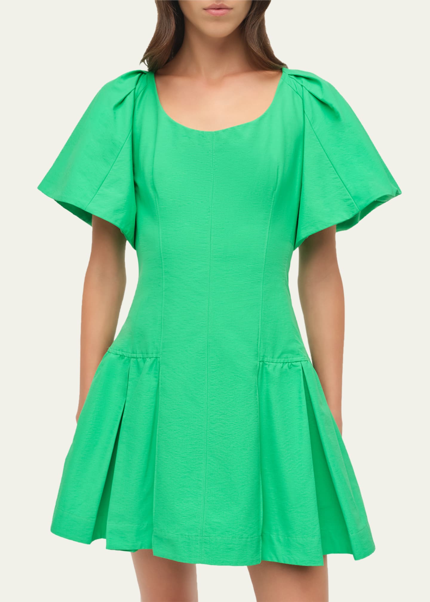 SIMKHAI Hattie Puff-Sleeve Mini Dress - Bergdorf Goodman
