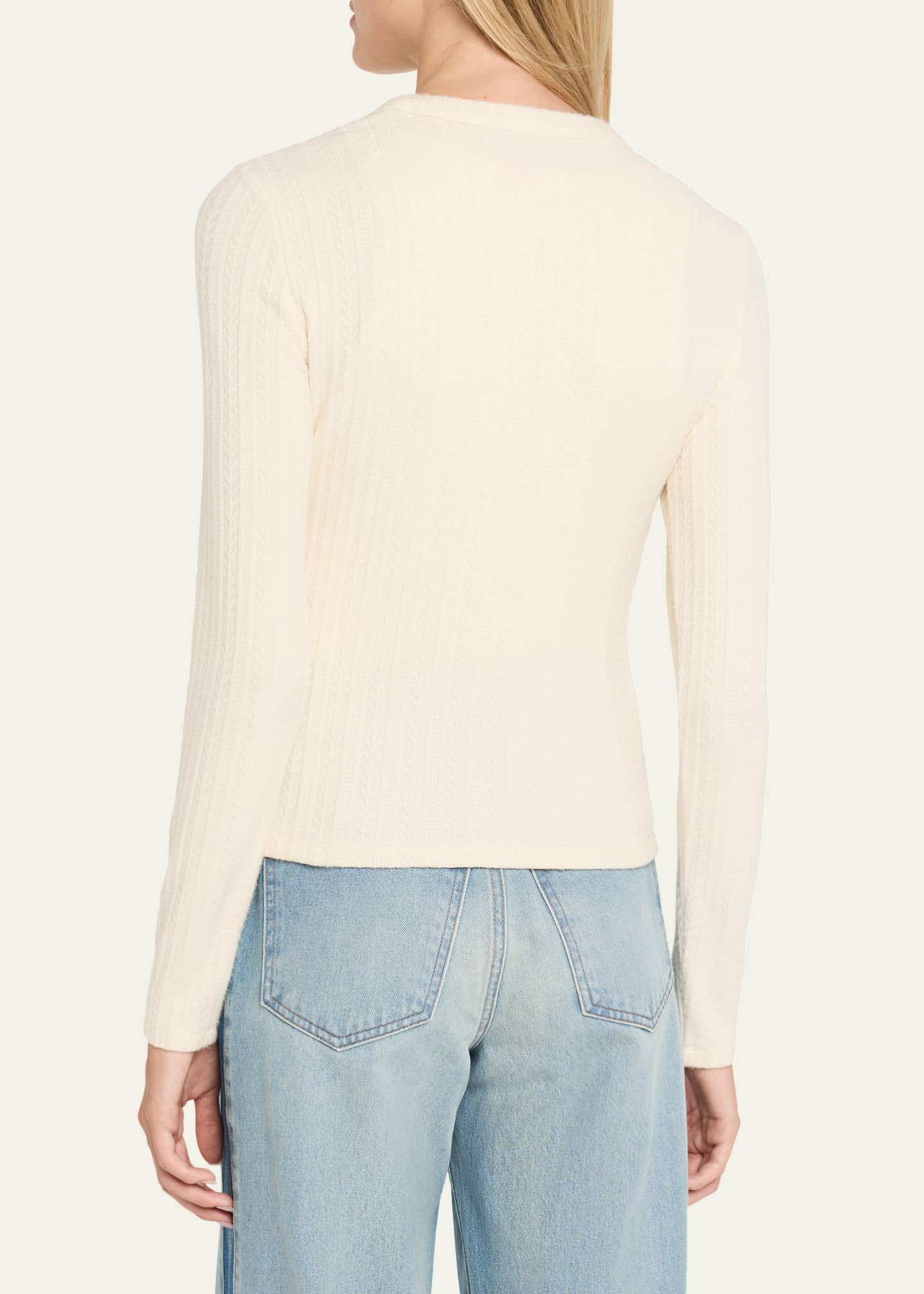 Veronica Beard Lira Pointelle Cardigan - Bergdorf Goodman