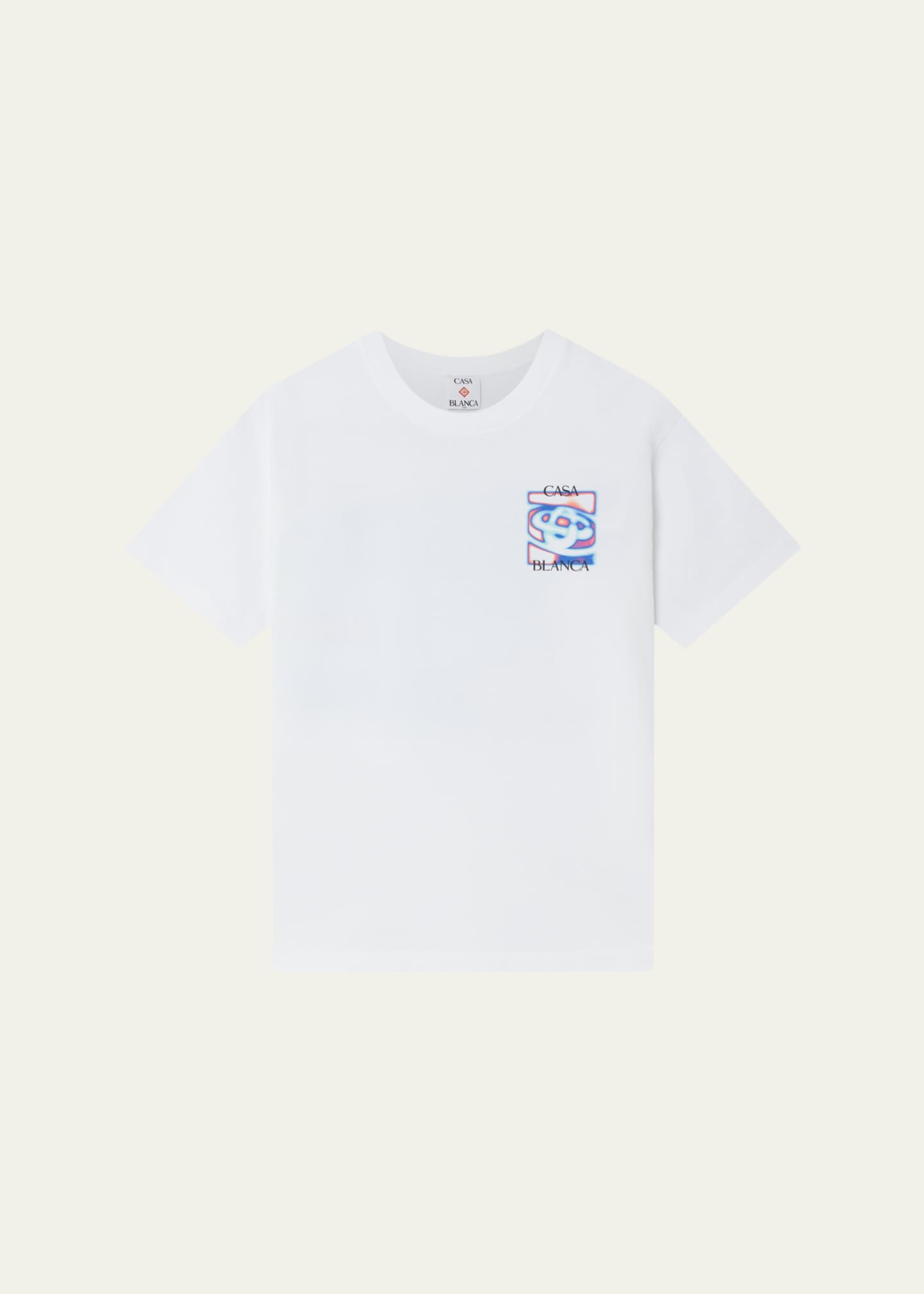 CASABLANCA Men's Heat Map Cotton Logo T‑Shirt - Bergdorf Goodman