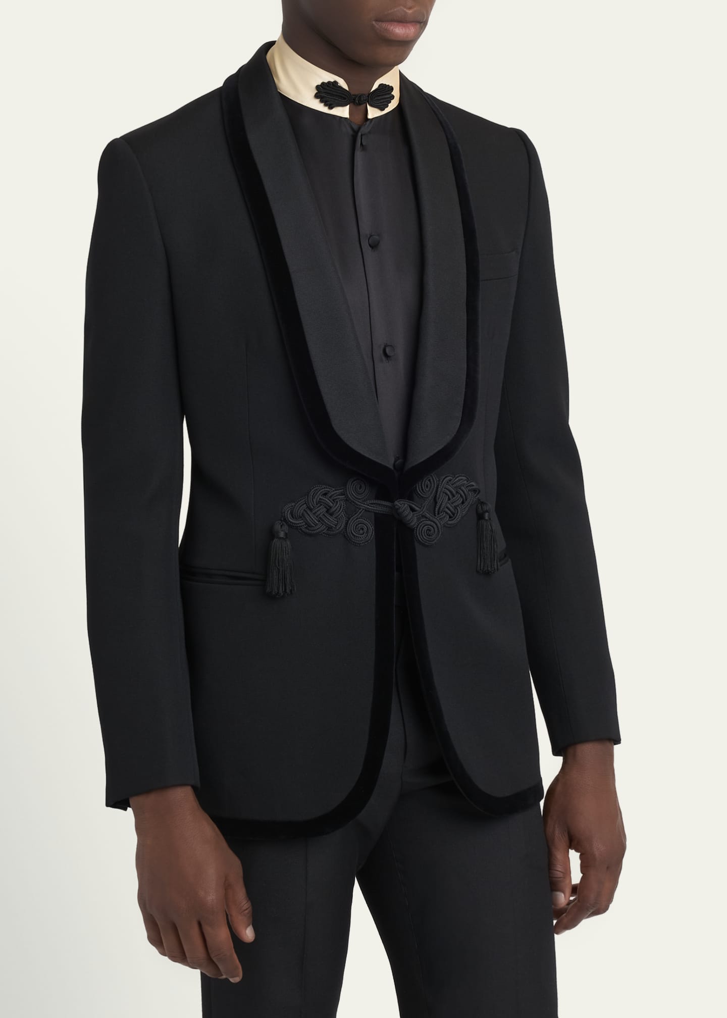 Valentino Garavani Men's Grain de Poudre Toggle-Front Dinner Jacket ...