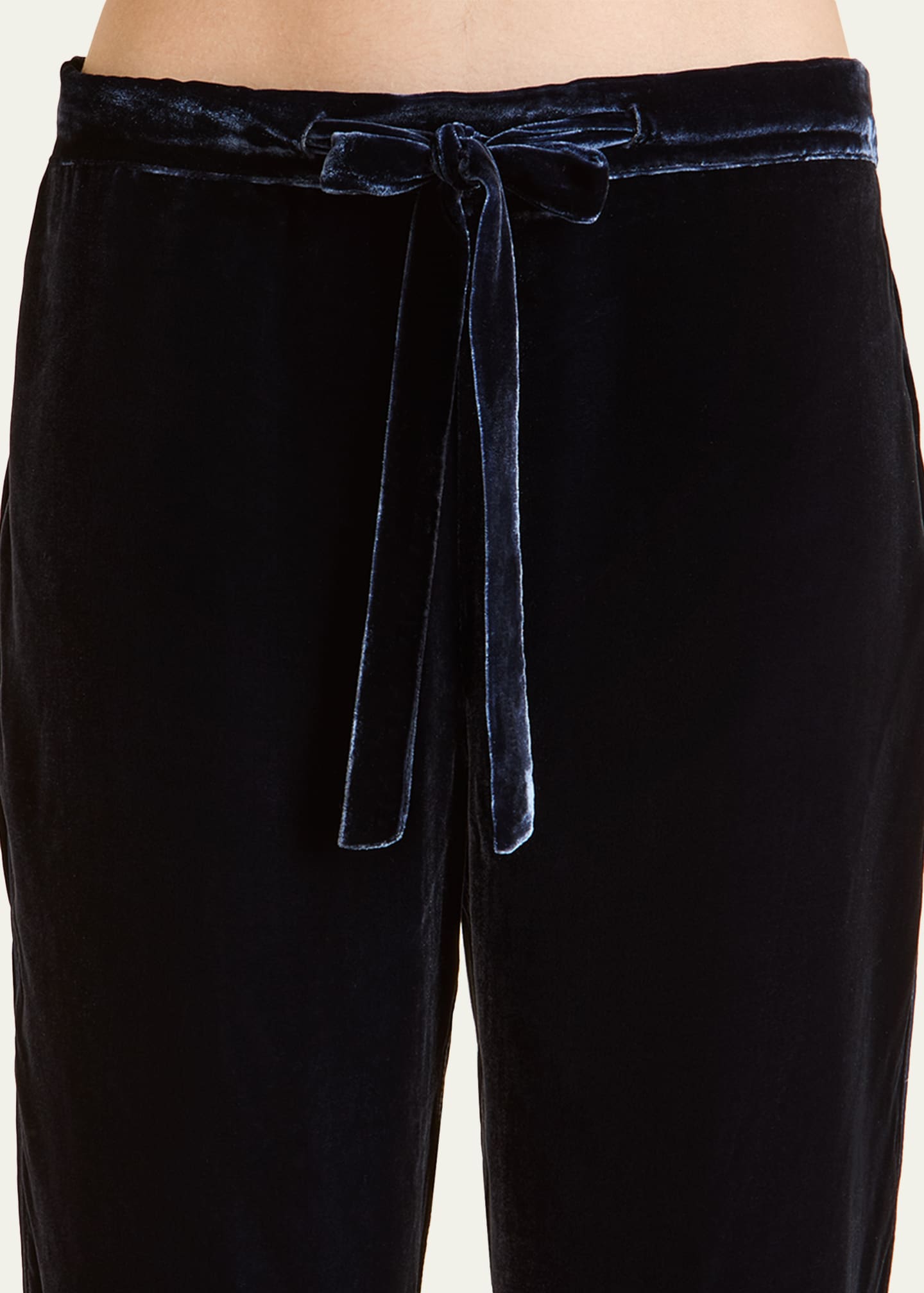Olivia von Halle Coco Silk-Viscose Velvet Pajama Set - Bergdorf Goodman