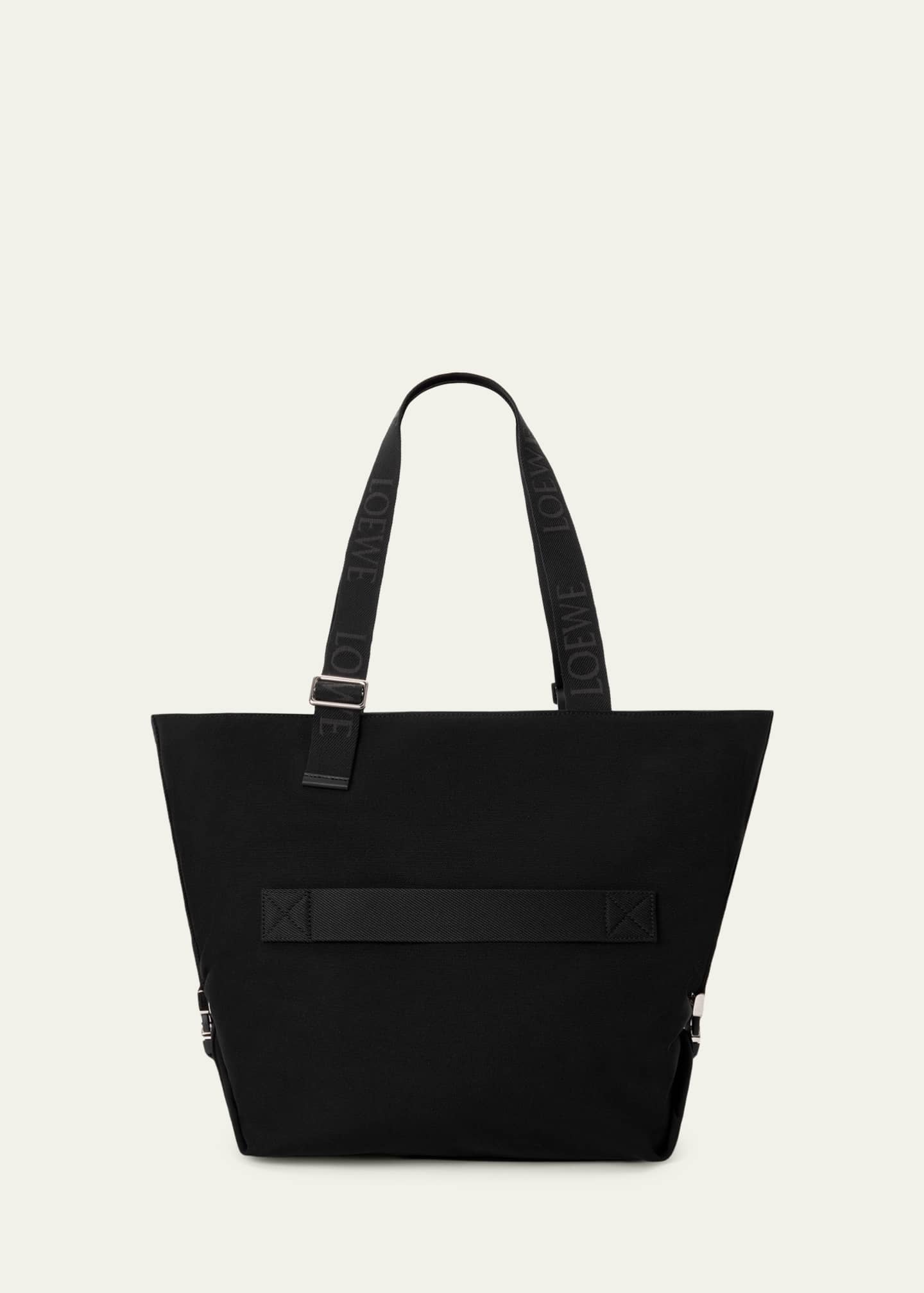 Loewe Men's Flex Zipped Tote Bag in Canvas & Suede - Bergdorf Goodman