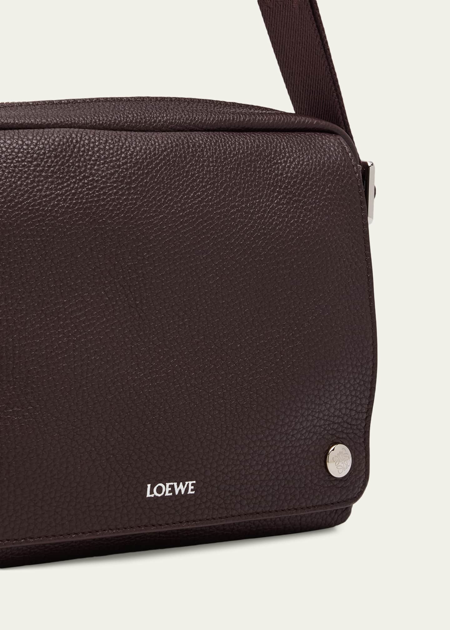 Loewe Men's Medium Pebble Grained Calfskin Messenger Bag - Bergdorf Goodman